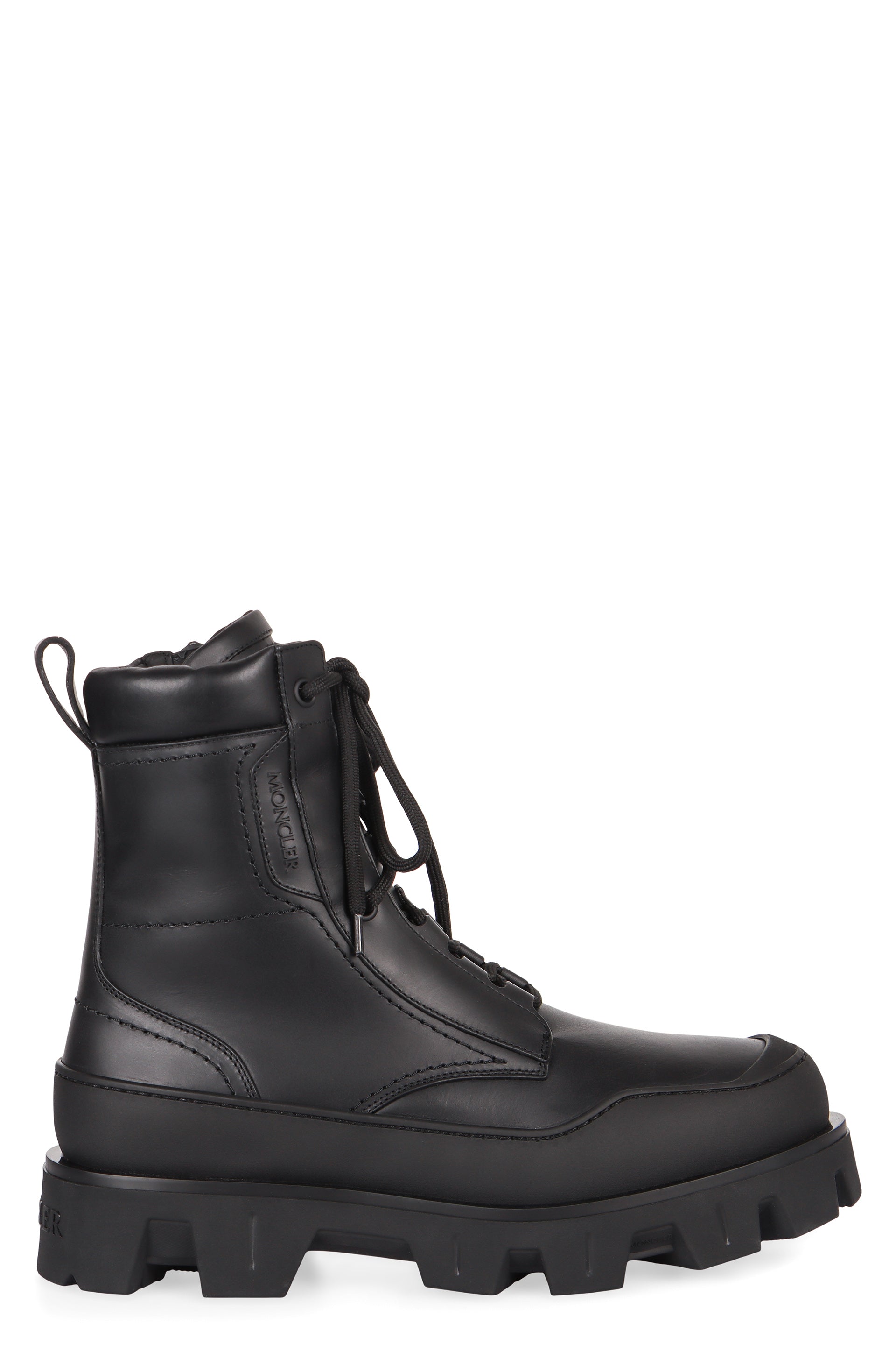 Moncler Mon Corp Lace-Up Boots - Brown | Editorialist