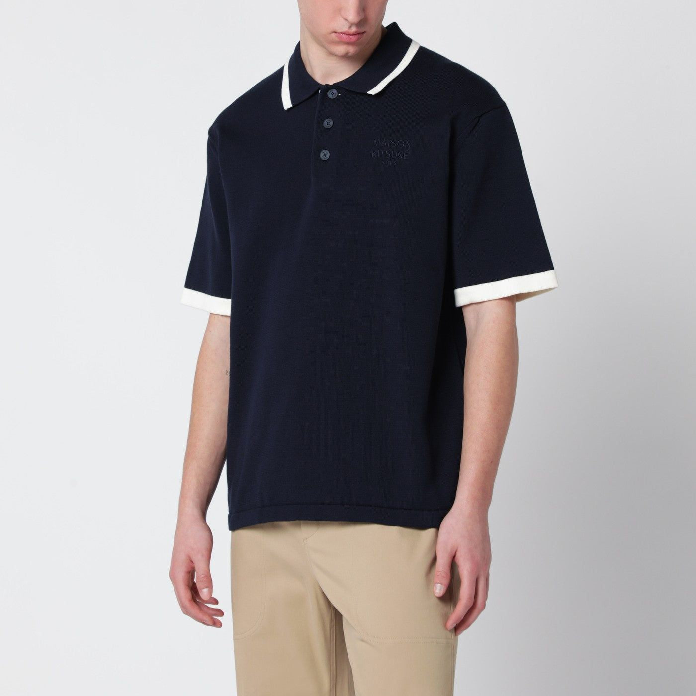 MAISON KITSUNÉ Maison Kitsuné Cotton Knit Comfort Polo for Men