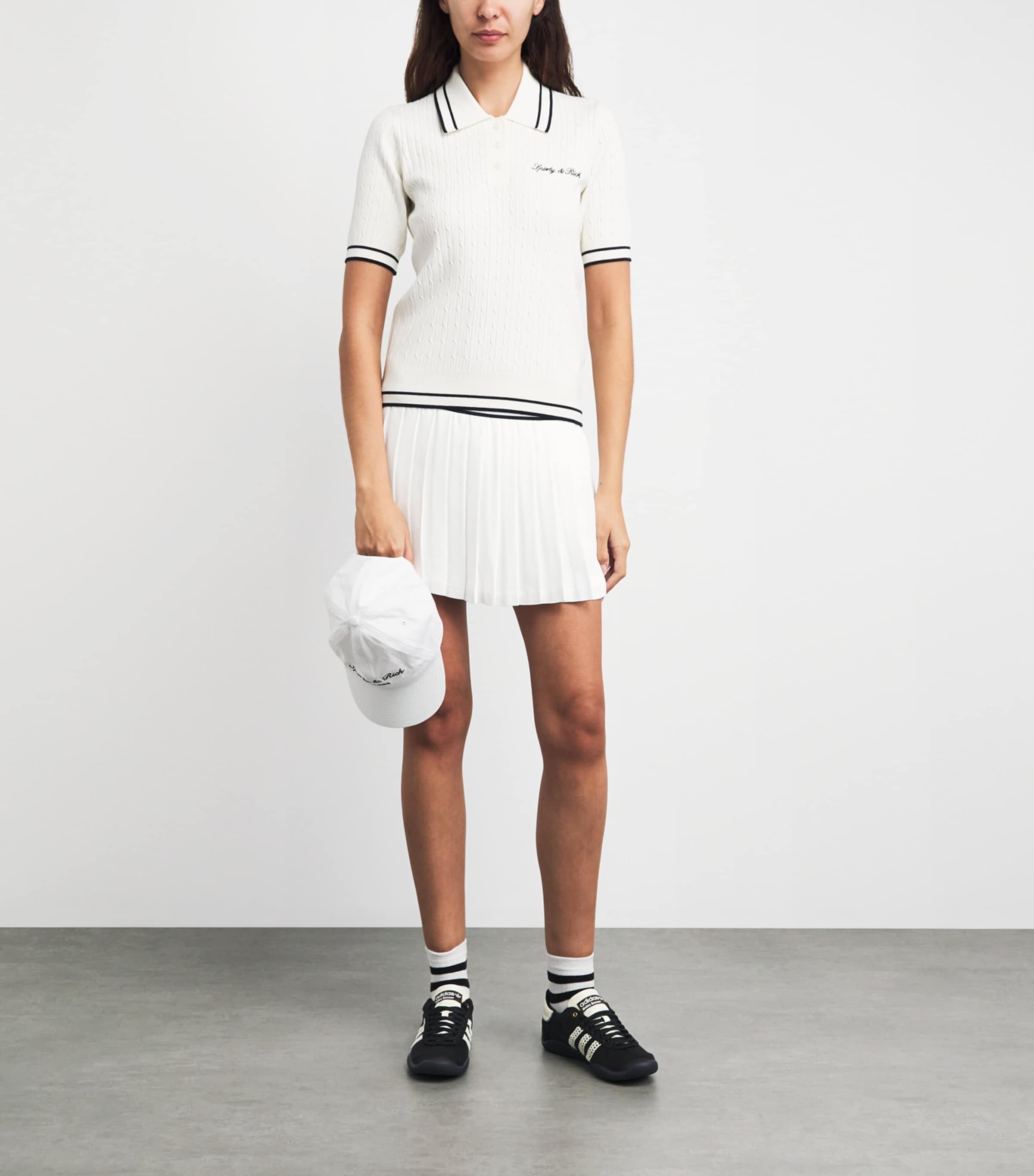 SPORTY & RICH Sporty & Rich Abigail Pleated Mini Skirt