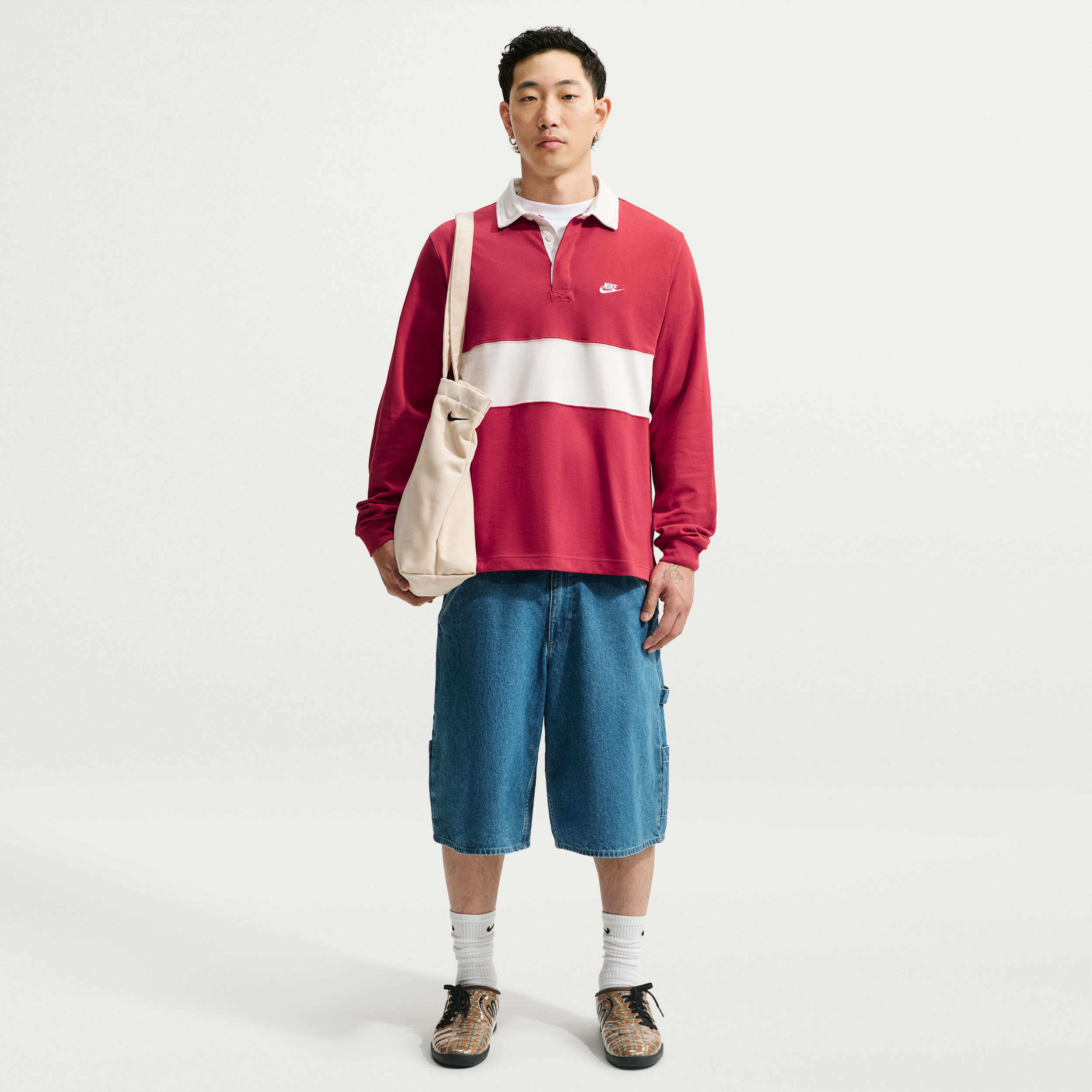 NIKE men's club long-sleeve rugby top