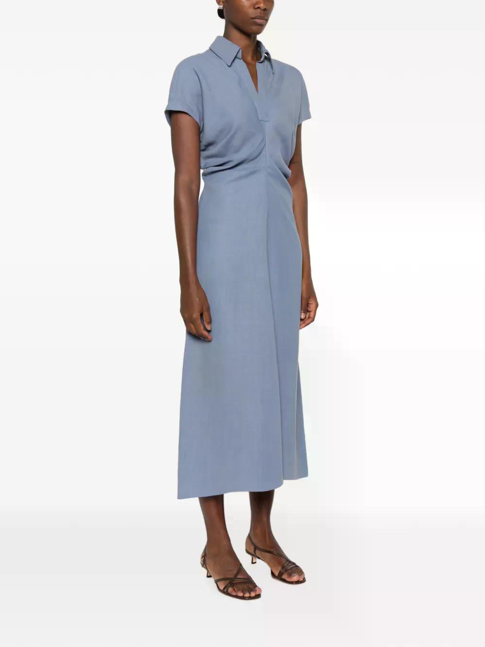 BRUNELLO CUCINELLI Brunello Cucinelli Gathered-Waist Midi Dress