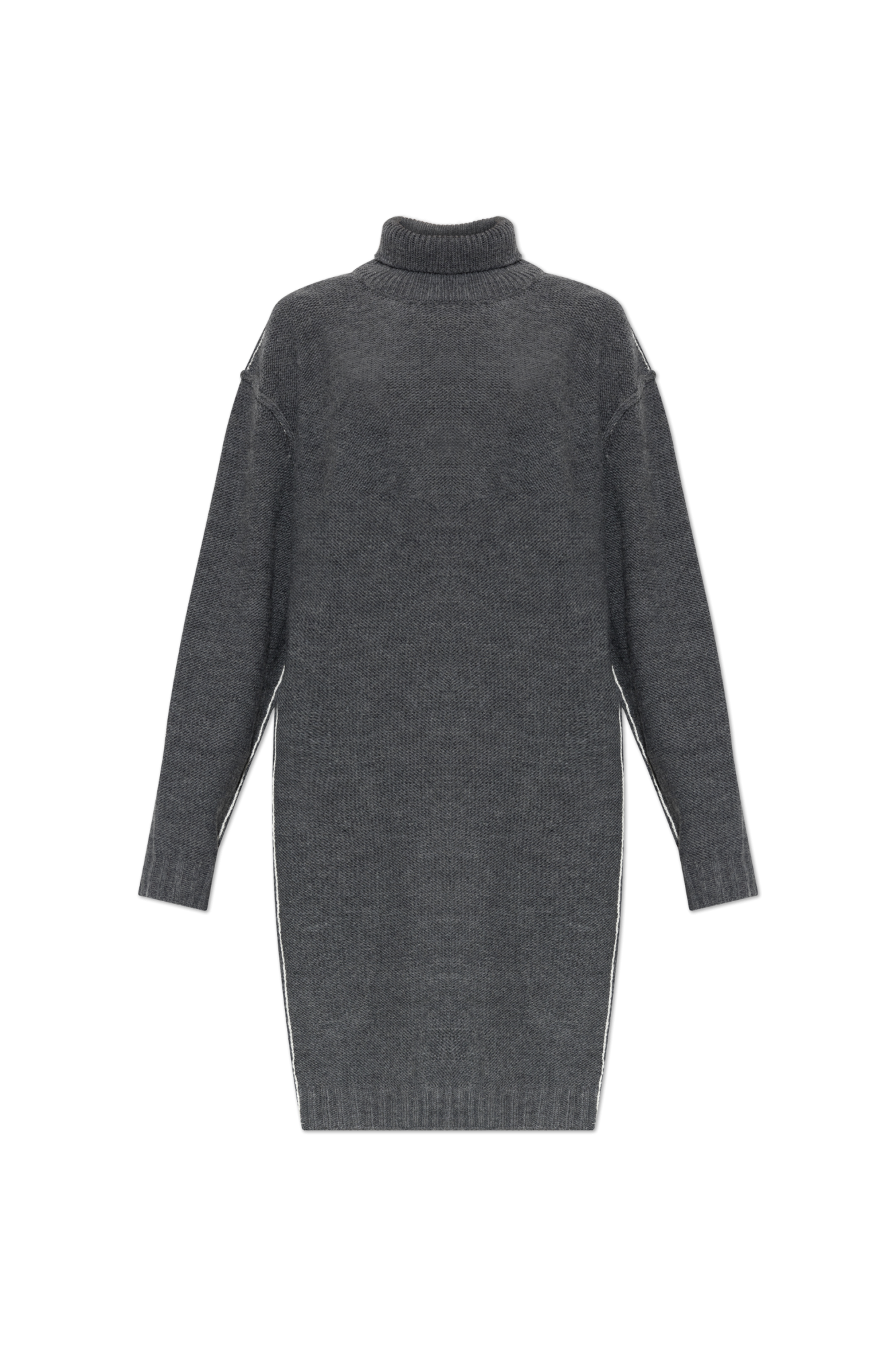 MAISON MARGIELA MM6 Maison Margiela Wool Blend Knit Turtleneck Dress