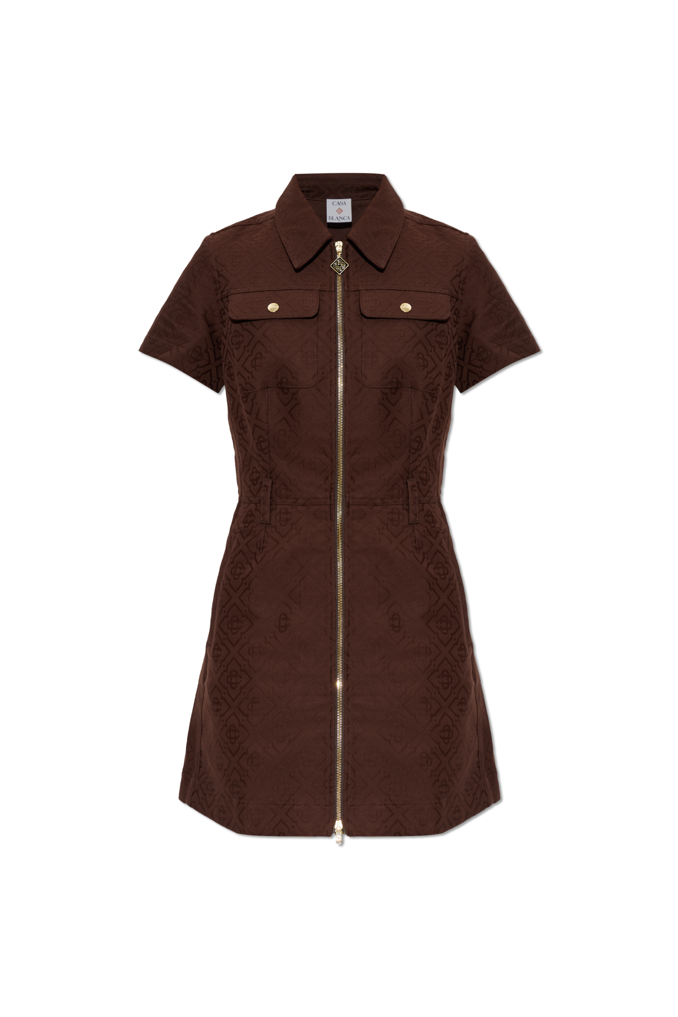 CASABLANCA Casablanca Embossed Geometric Mini Dress