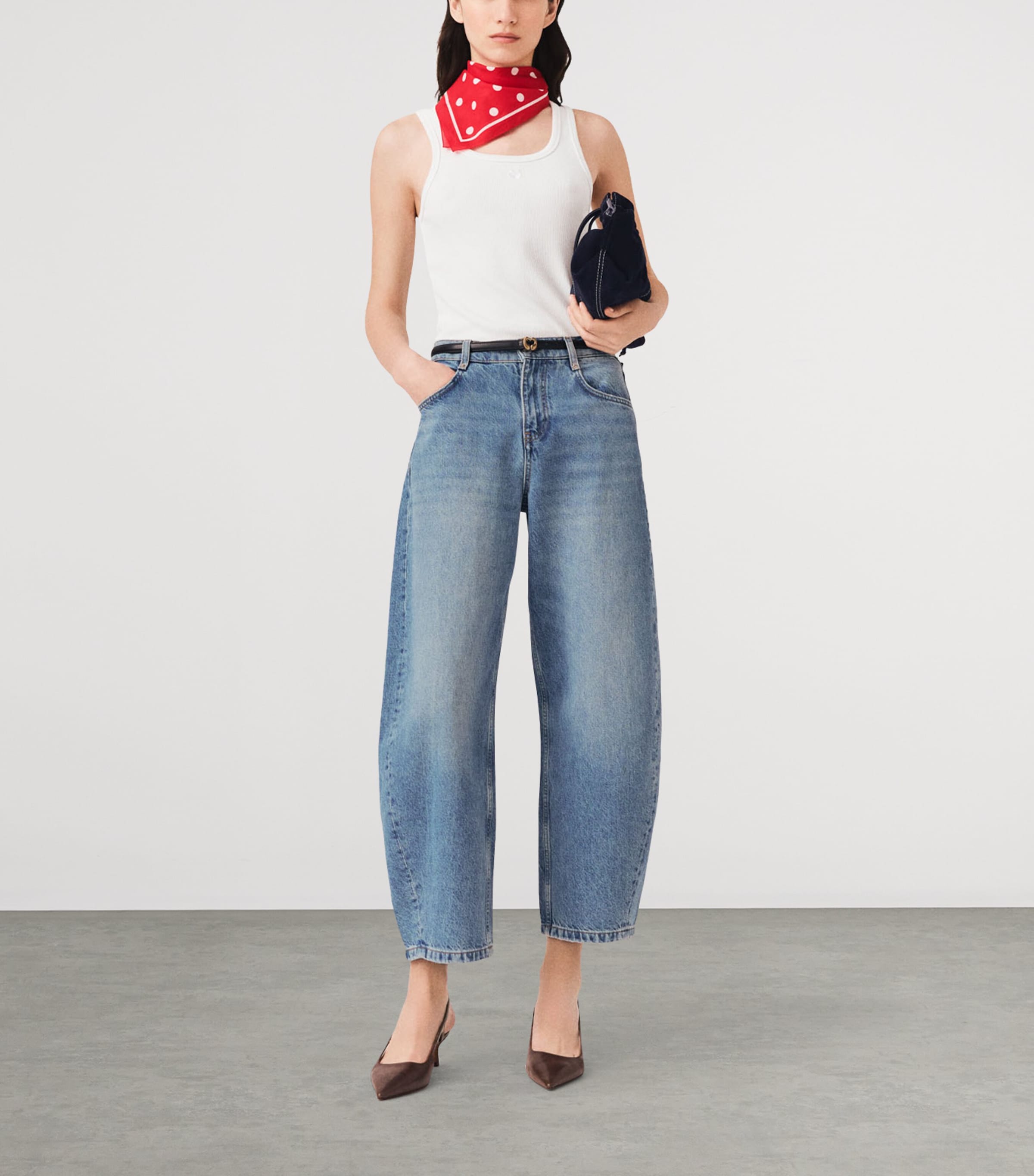 MAJE Maje Cropped Barrel Jeans