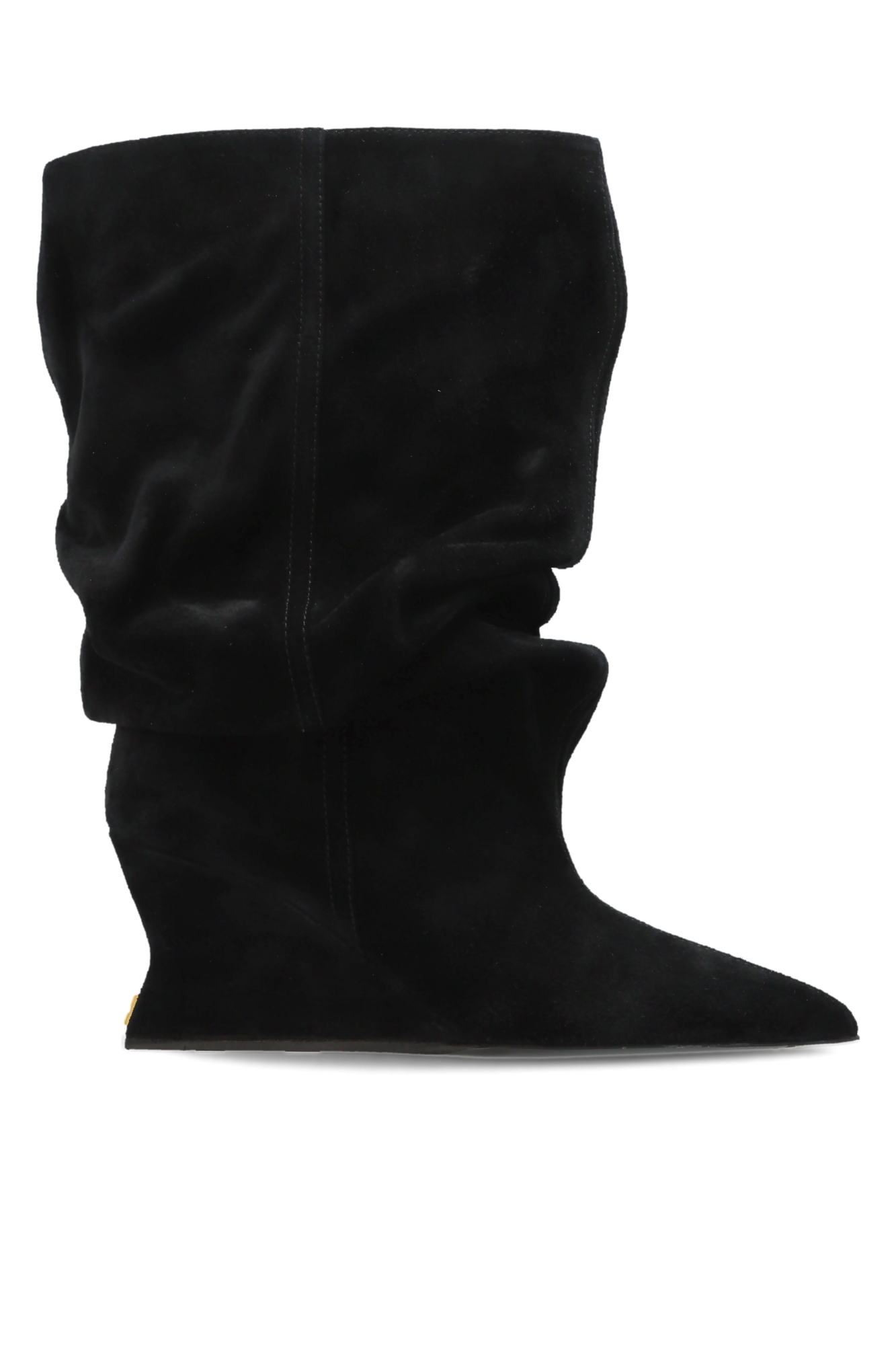 BALMAIN Balmain Suede Wedge Ankle Boots