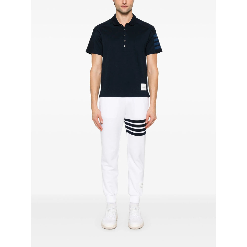 THOM BROWNE Thom Browne Blue Polo Shirts Men