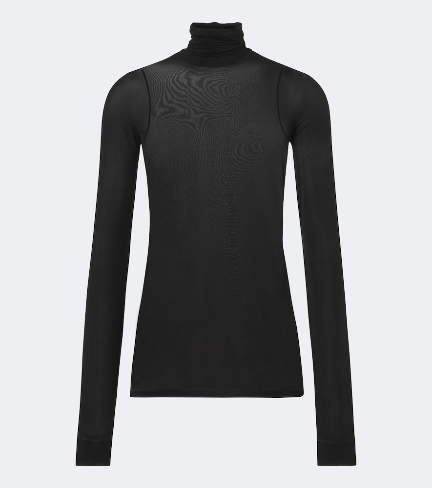 SAINT LAURENT Saint Laurent Jersey Turtleneck Top