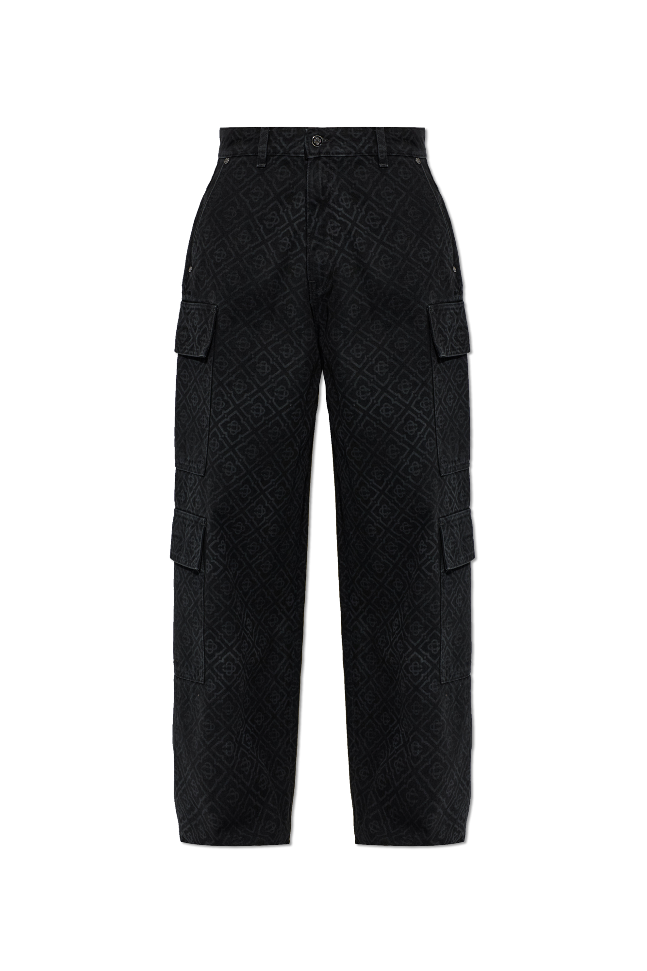 CASABLANCA Casablanca Monogram Pattern Cargo Jeans