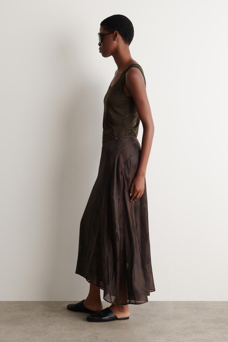 COS Jacquard Handkerchief Midi Skirt