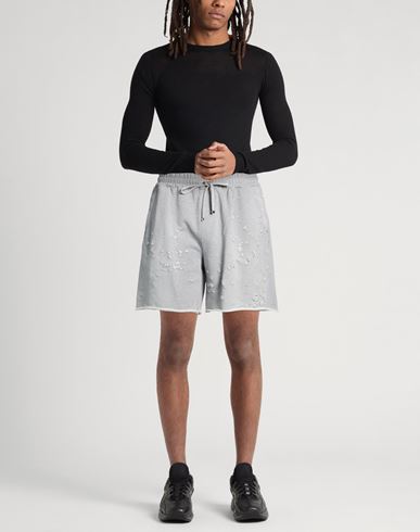 AMIRI AMIRI Distressed French Terry Bermuda Shorts with Embroidered Logo