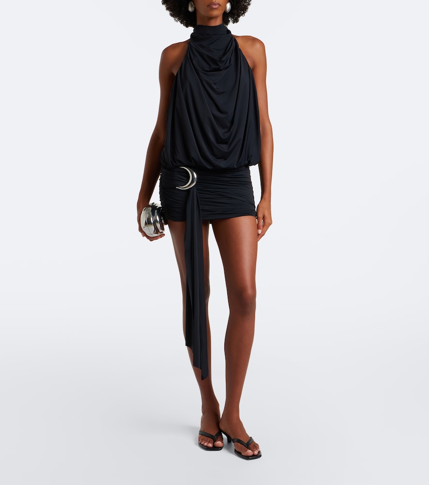 DE LA VALI De La Vali Vida Draped Jersey Mini Dress