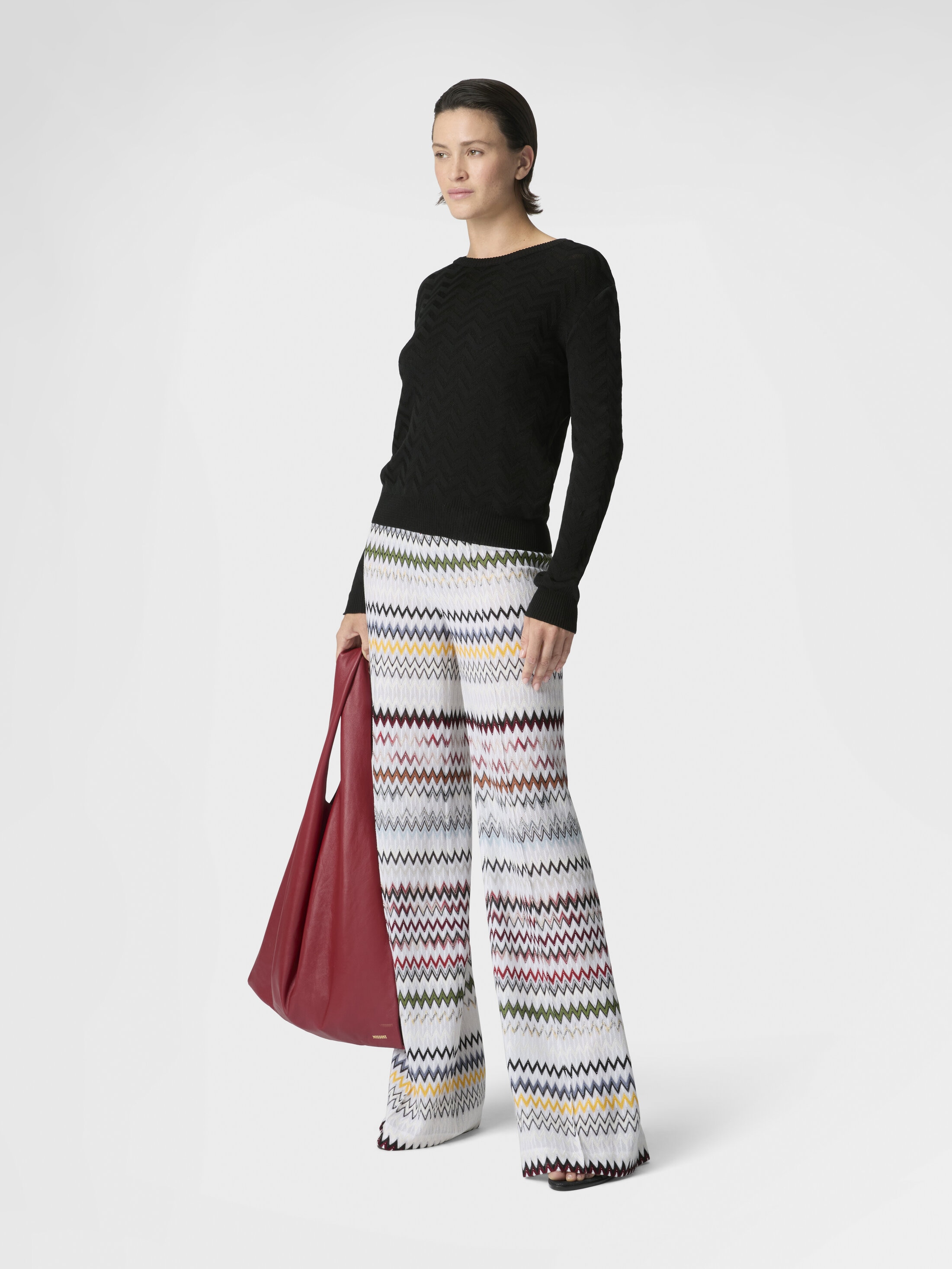MISSONI Missoni Wide Leg Zigzag Trousers