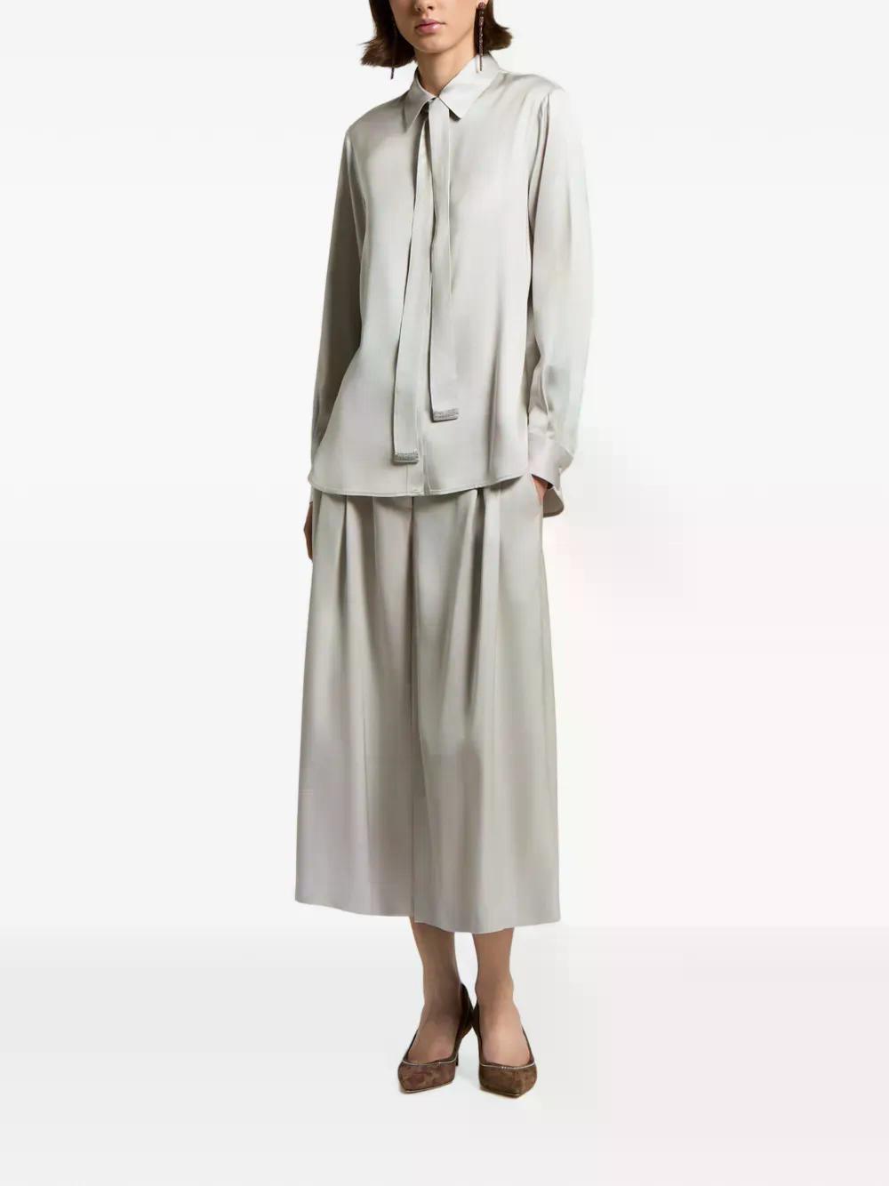 PESERICO Peserico Point-Collar Satin Shirt