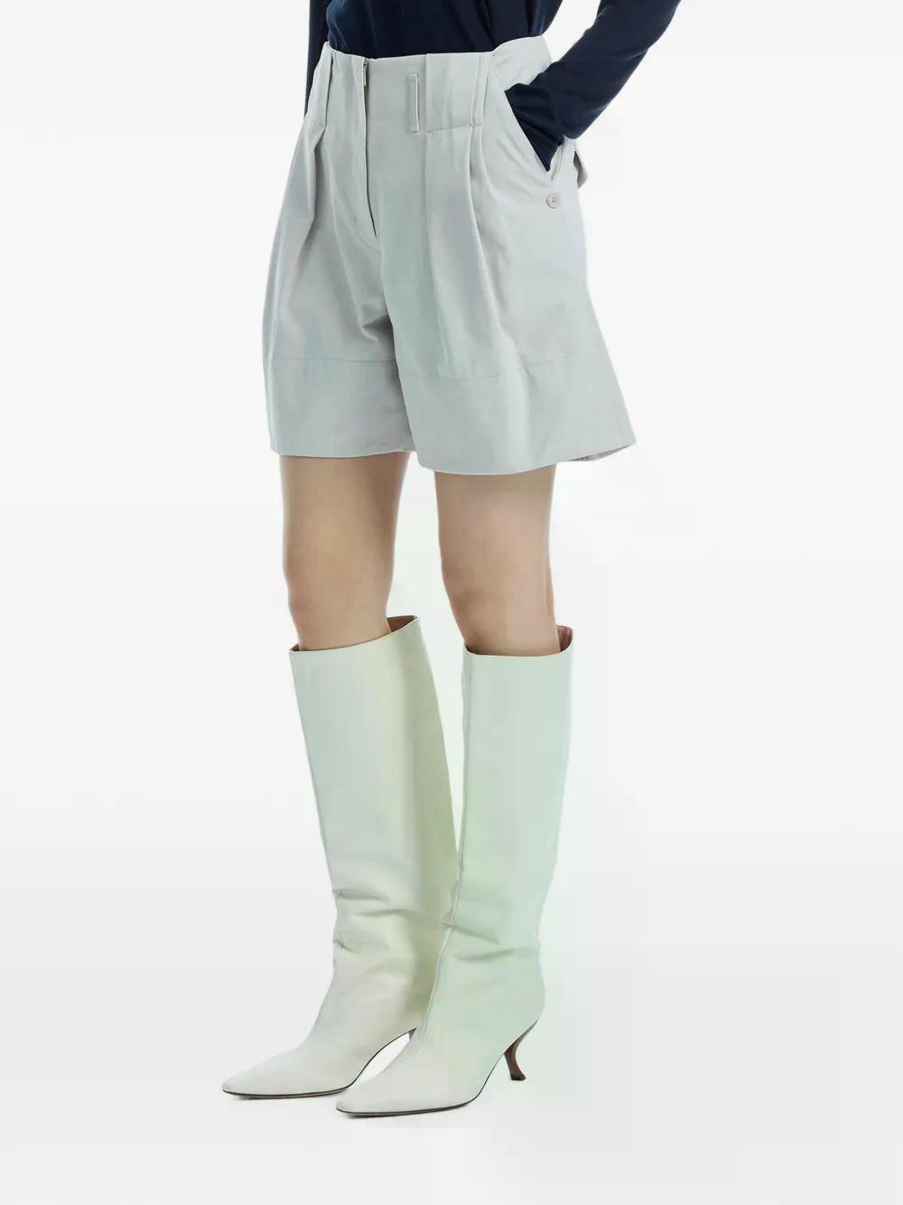 LOW CLASSIC Low Classic Tuck-Point Turn-Up Shorts