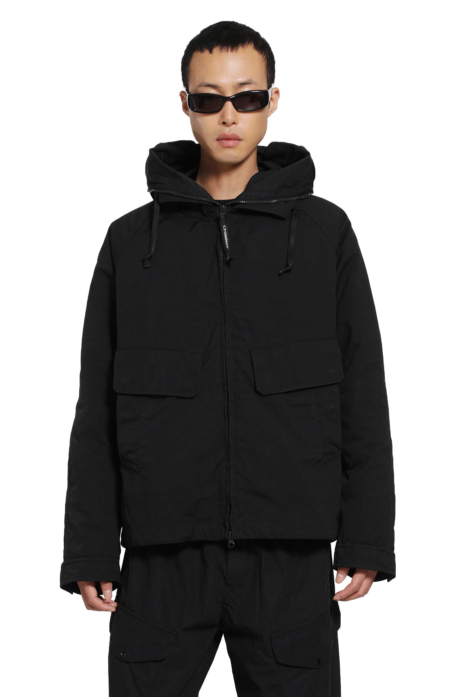 C.P. COMPANY C.P. Company Hooded Twill Jacket with Lens Detail