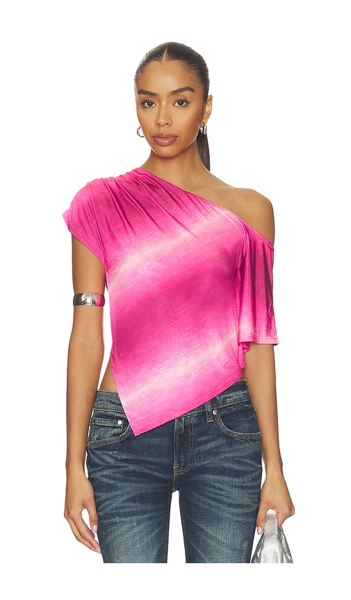 I.AM.GIA I.AM.GIA Off-Shoulder Asymmetrical Knit Top