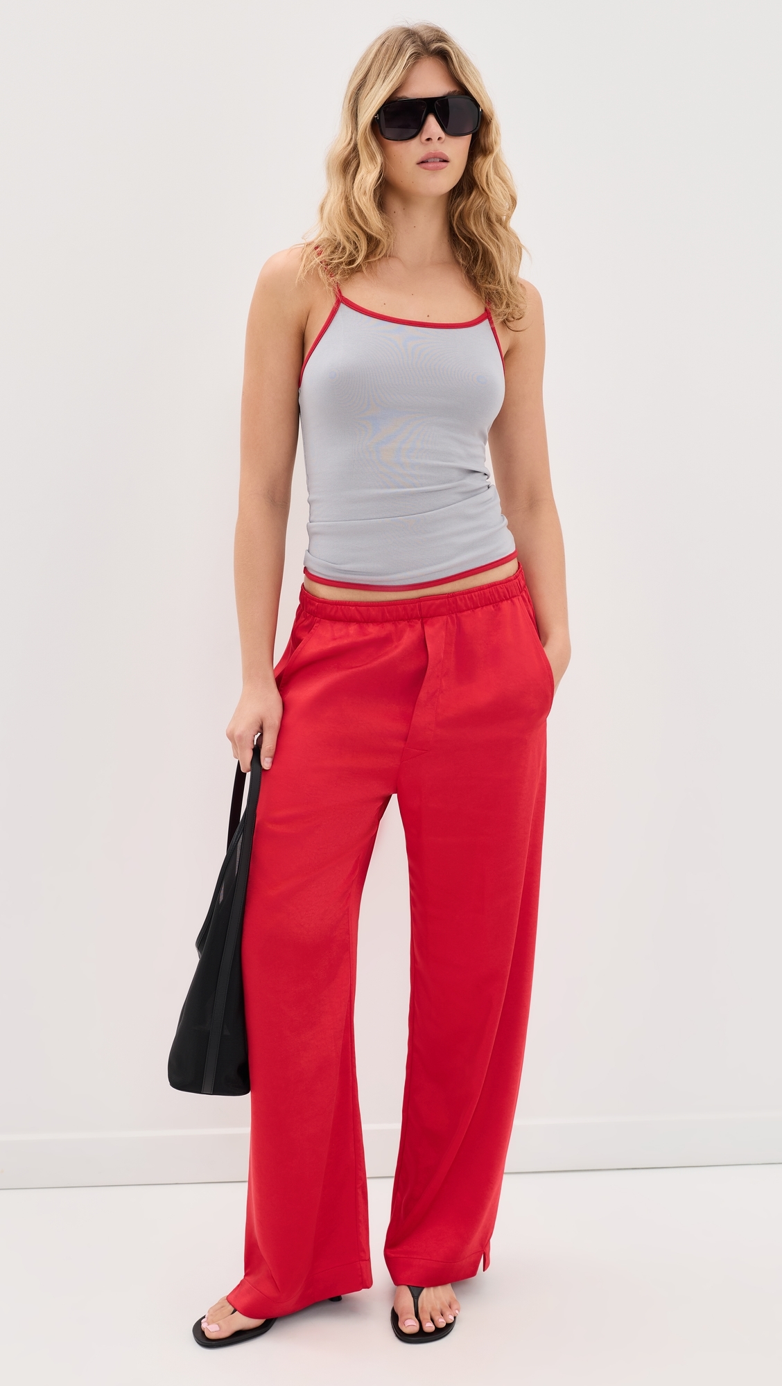 LIONESS Lioness Layover Tank Top with Contrast Trim