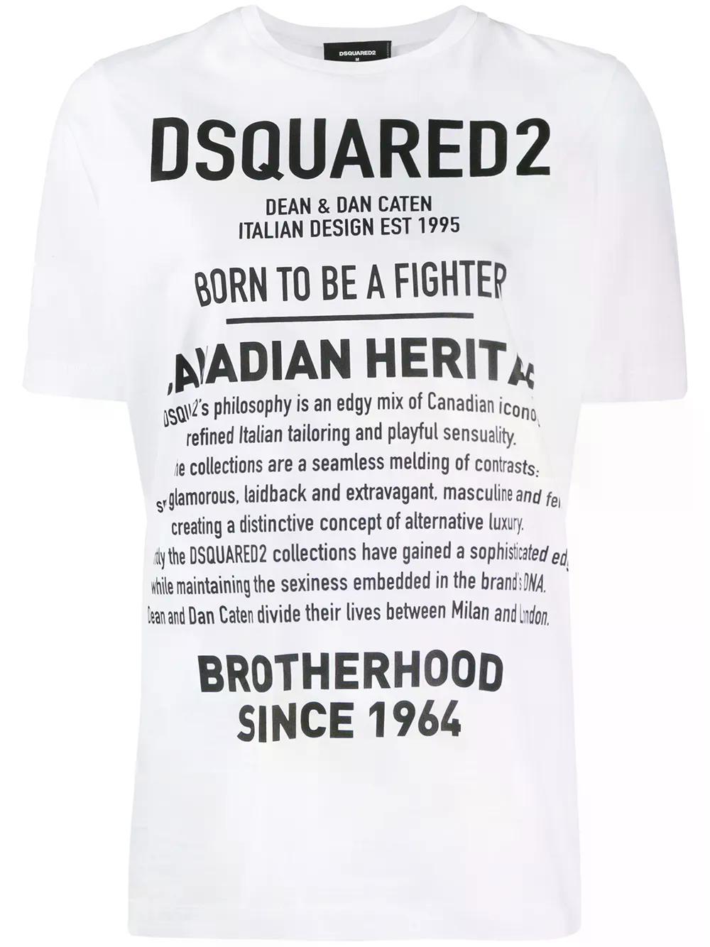 DSQUARED2 DSQUARED2 Logo Print Cotton T-Shirt