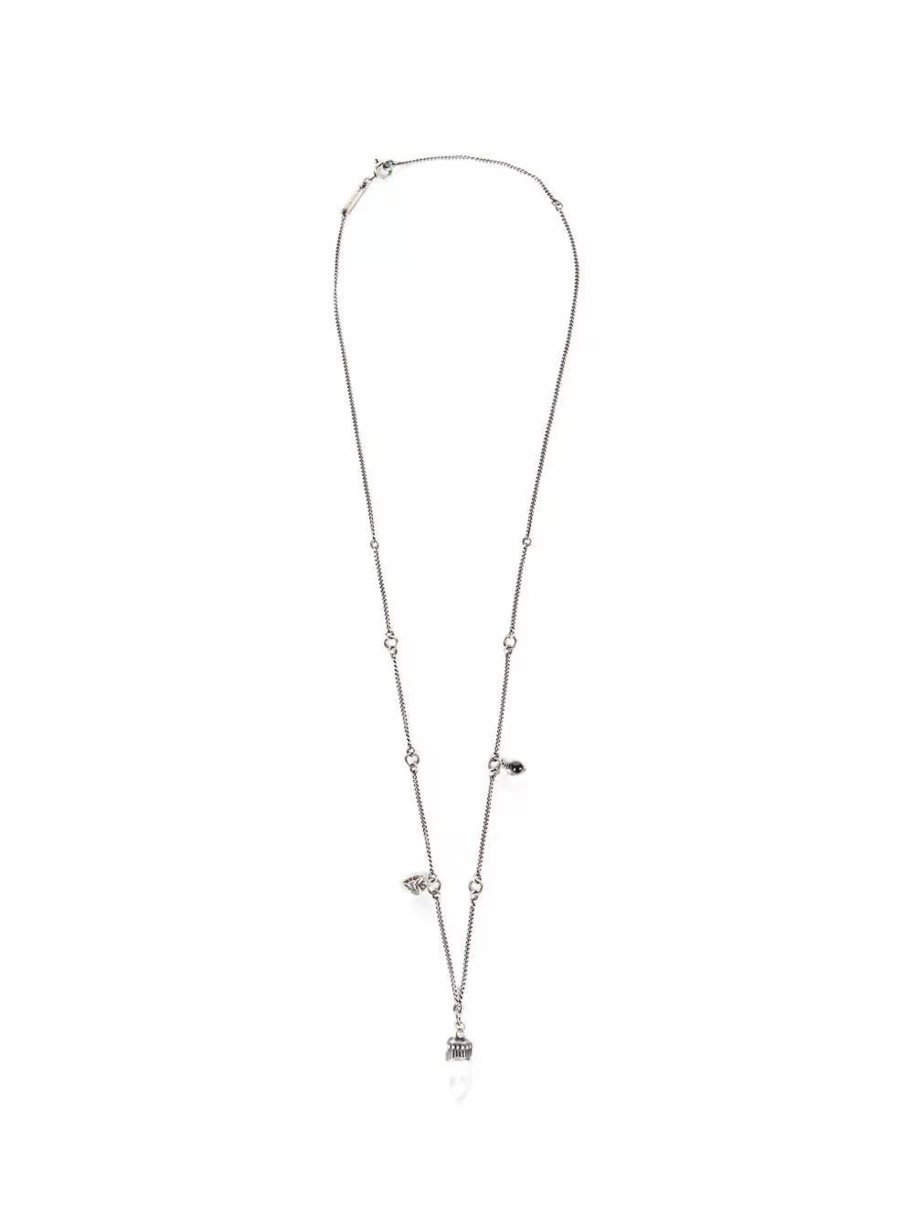 Ann Demeulemeester Feather Necklace In Black - 30% Off | Editorialist