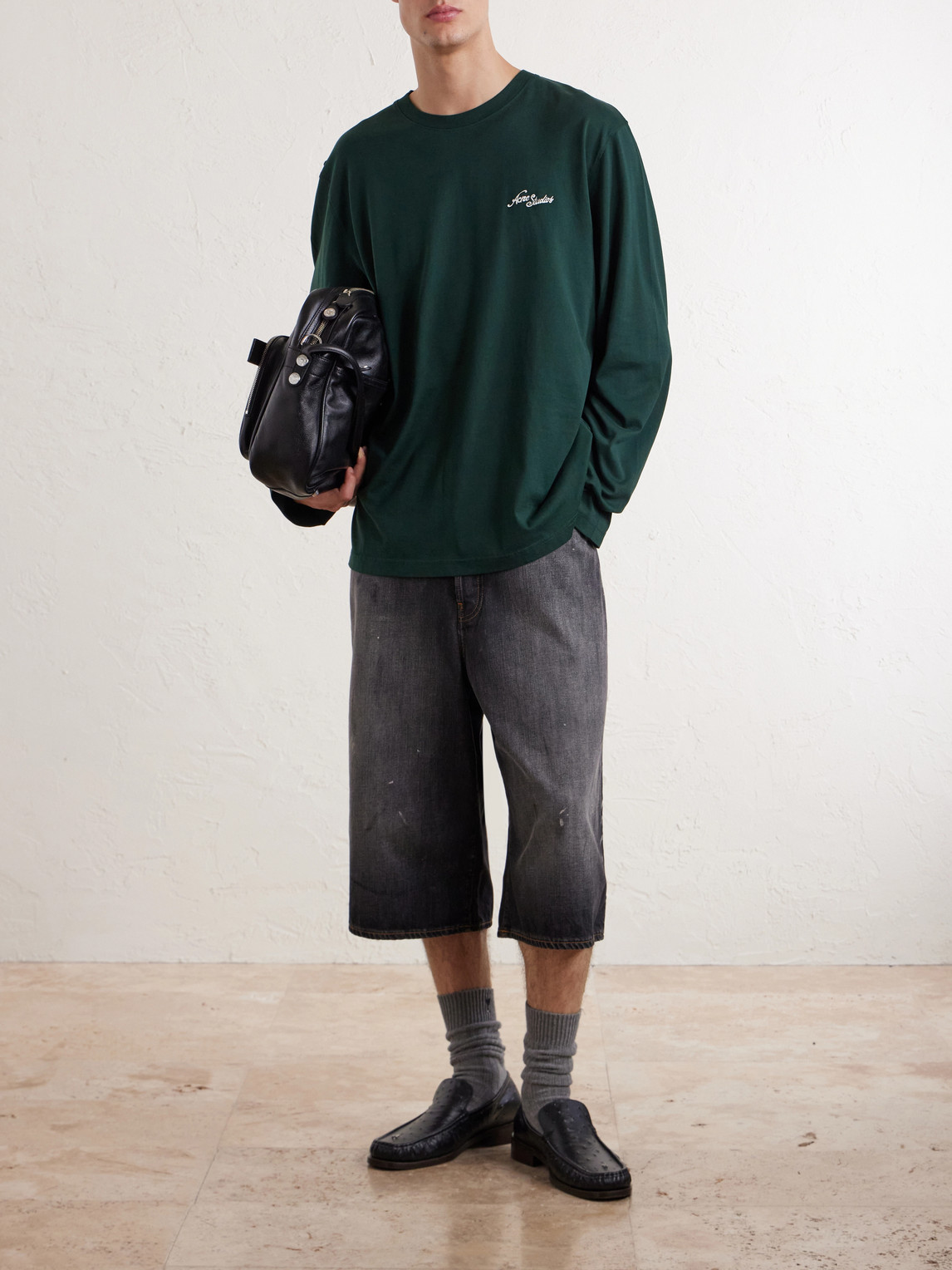 ACNE STUDIOS Loose-Fit Cotton Denim Shorts