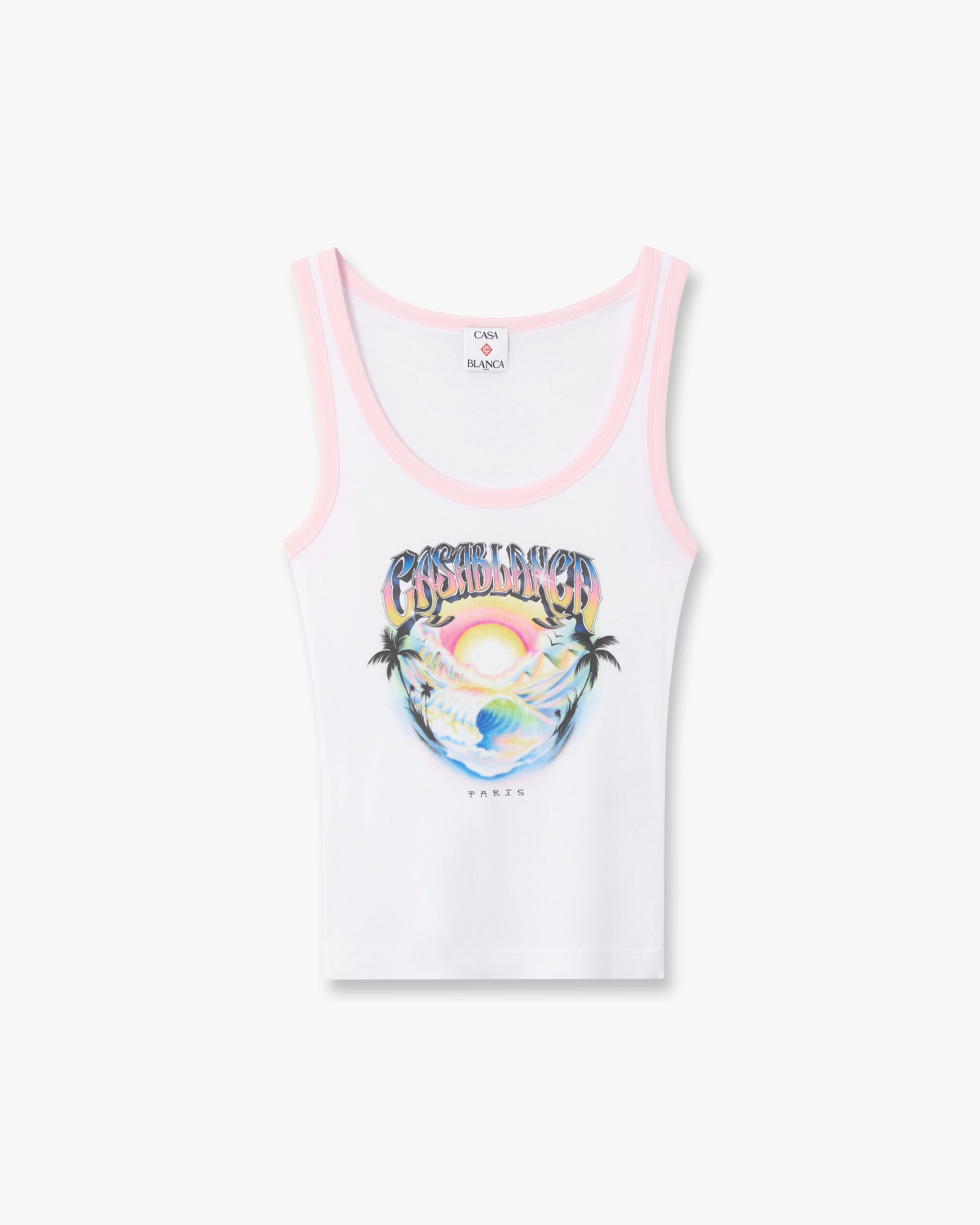 CASABLANCA Casablanca Paris Airspray Printed Tank Top