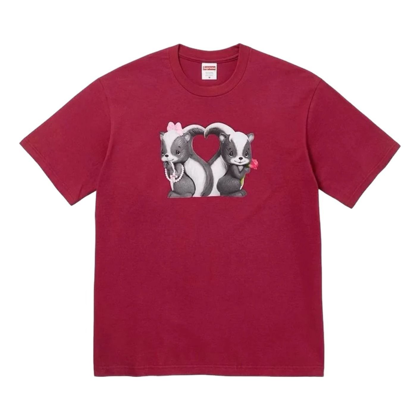 Supreme Ss26 Skunk T-Shirt - Cardinal | Editorialist