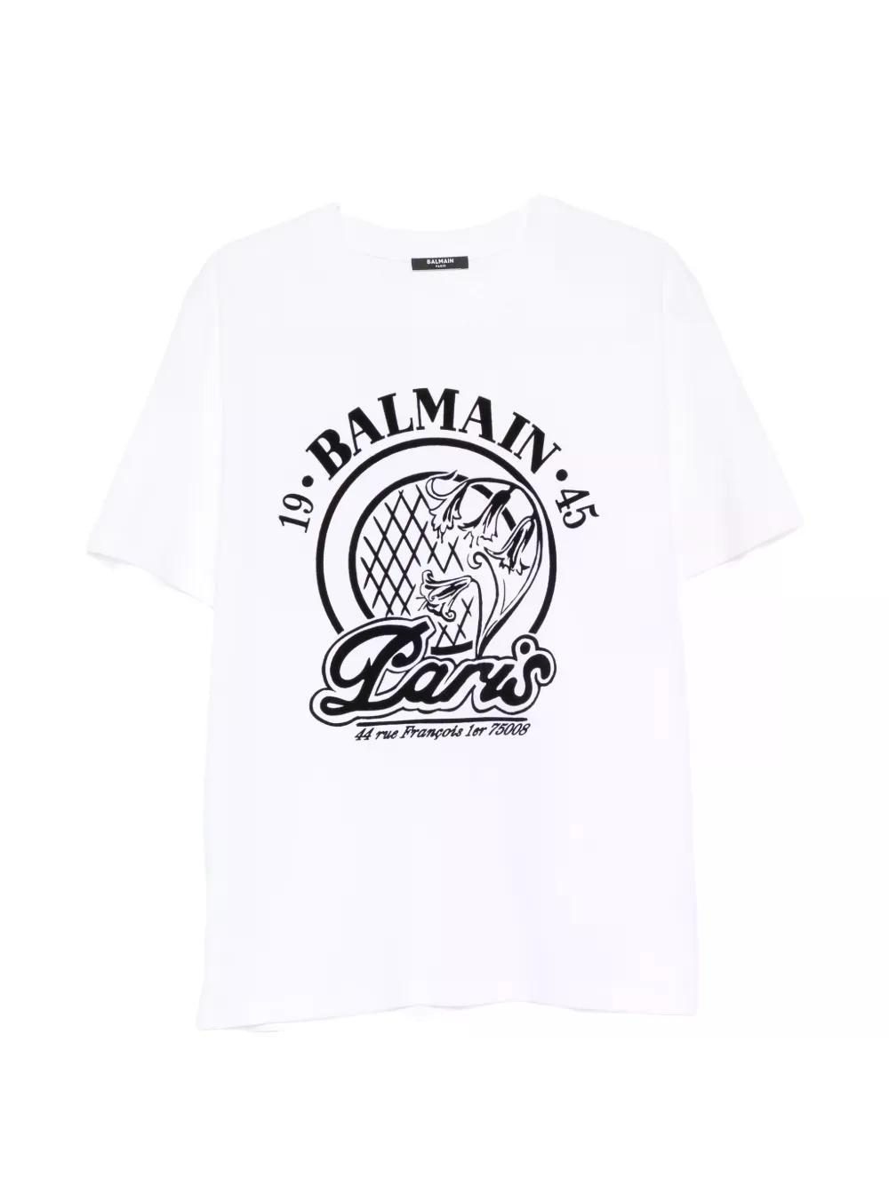 BALMAIN logo-print cotton t-shirt