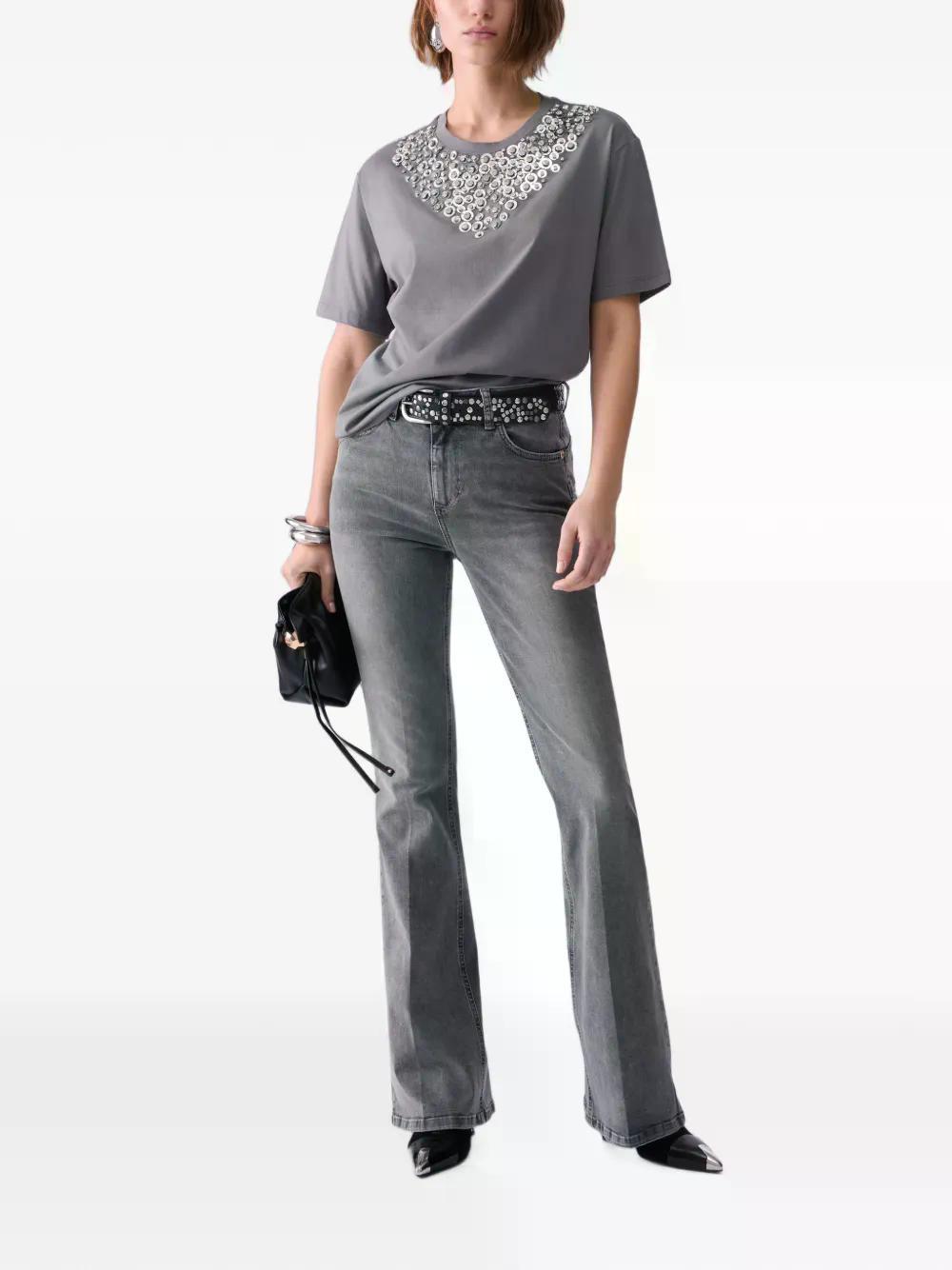 LIU JO LIU JO T-shirt with Jewel Embellishment
