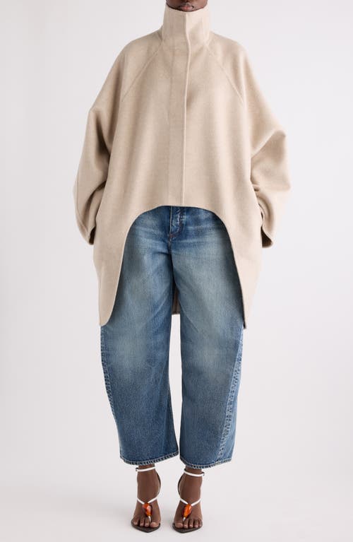 ALAÏA Alaïa Asymmetric Double Face Cashmere Coat