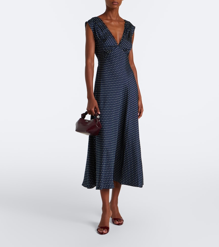 DÔEN Dôen Tahlia Polka Dot Midi Dress
