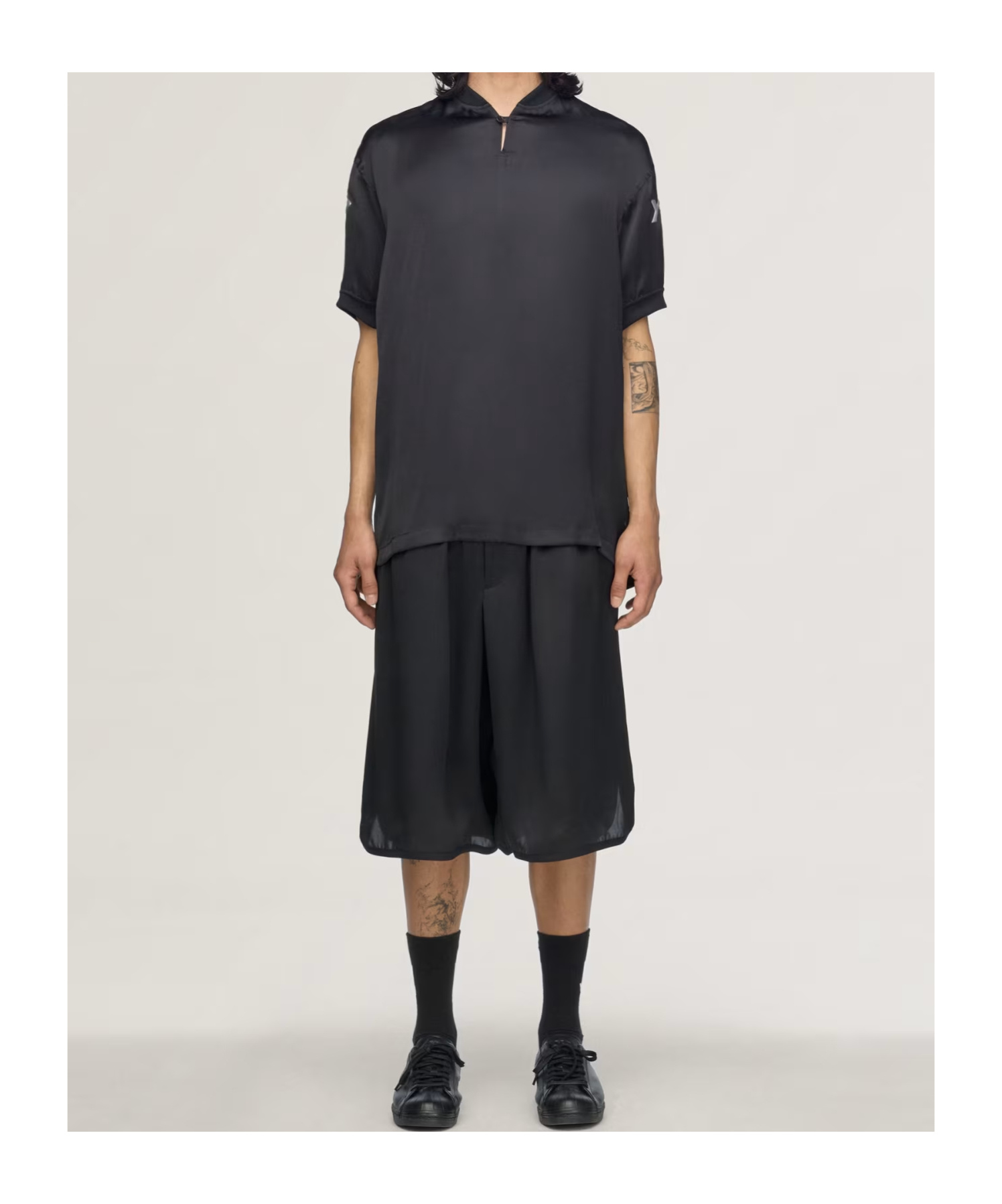 Y3 Y-3 Logo Print Drawstring Track Shorts