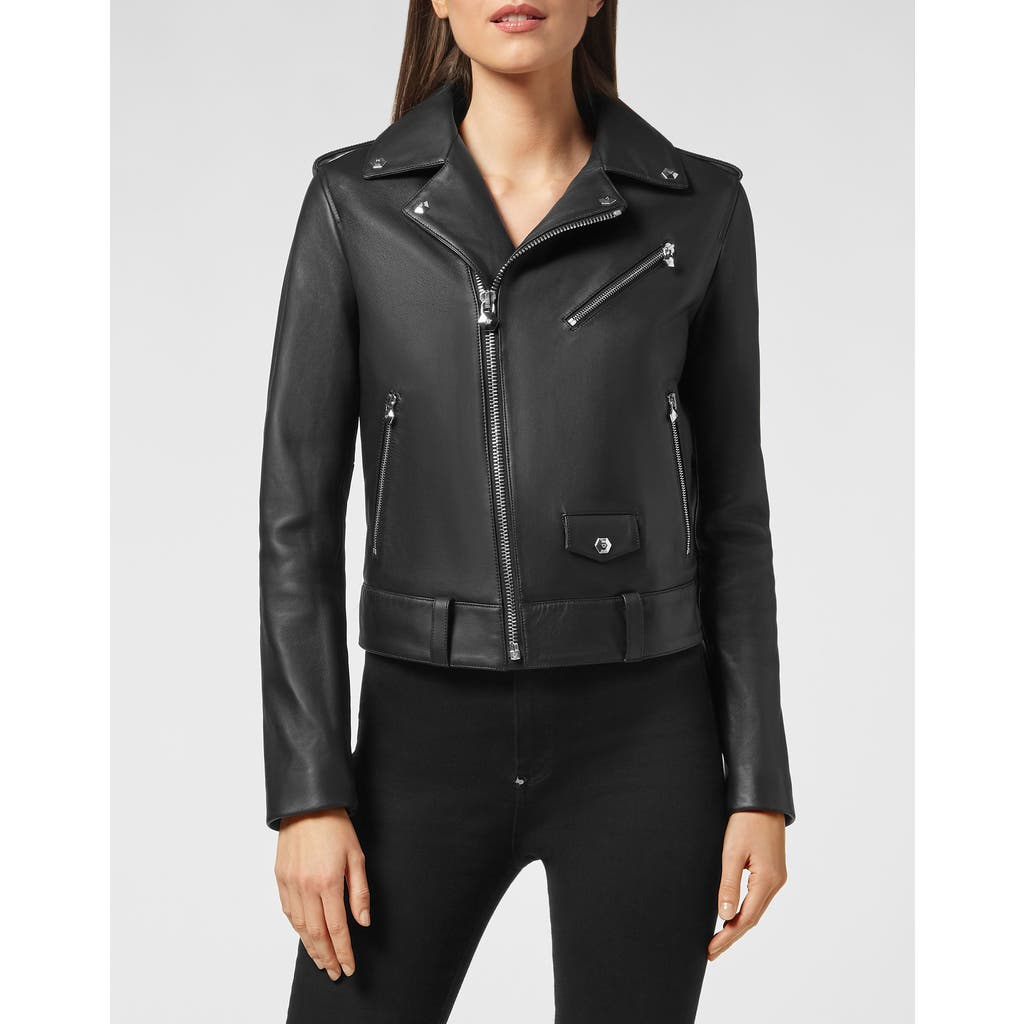 PHILIPP PLEIN PHILIPP PLEIN Leather Biker Jacket