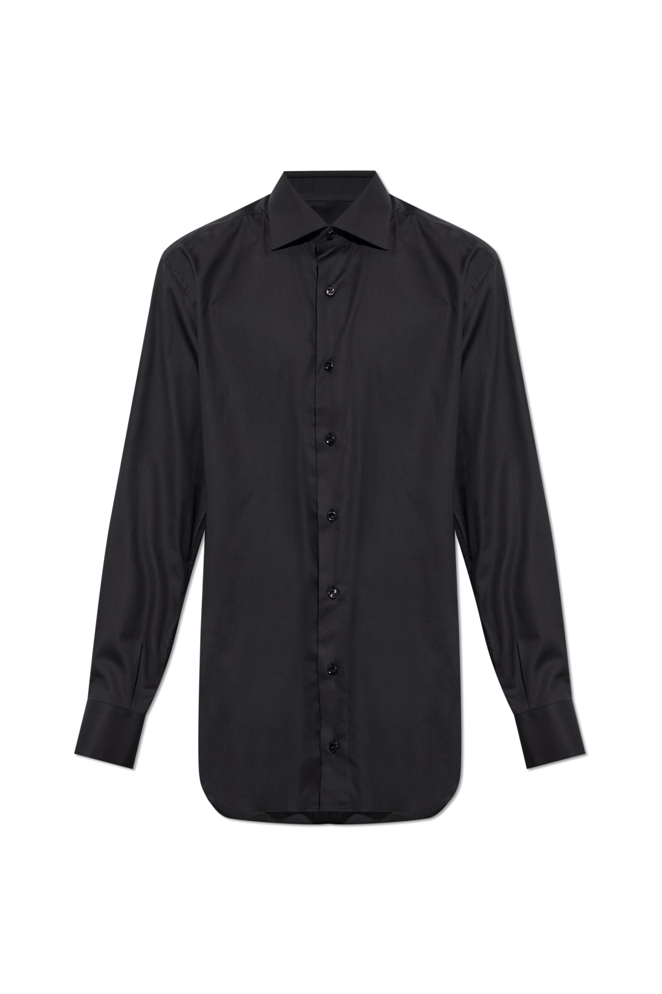 FAY Fay Morning Coat with Stand Collar and Zip-Up Front