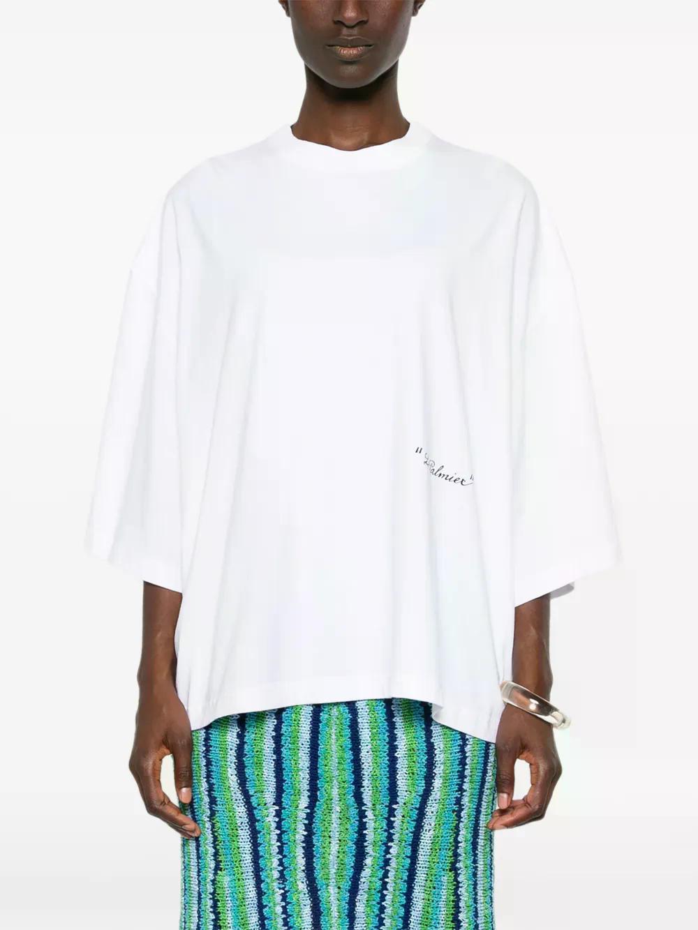 JACQUEMUS Jacquemus "Le Palmier" Logo Print Oversized T-Shirt