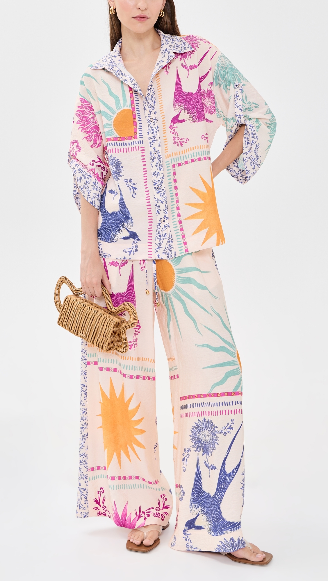 AGUA BENDITA Agua Bendita Janis Wide Leg Pants