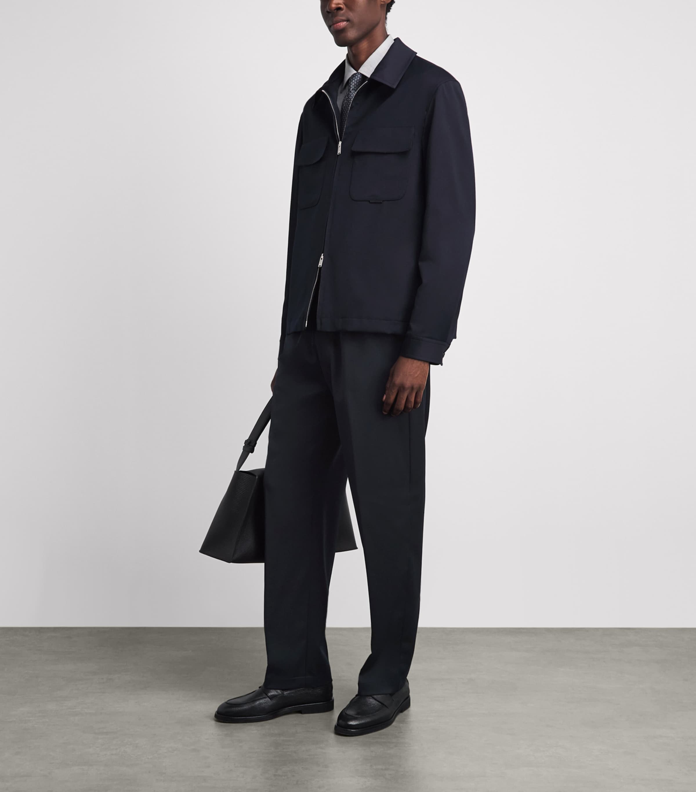 LARDINI Lardini Wool-Blend Easy Wear Trousers