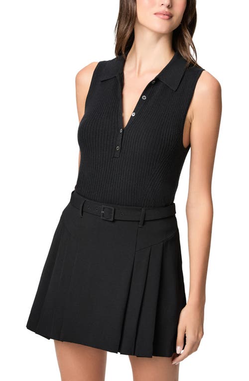 PAIGE PAIGE Kerry Belted Pleated Mini Skirt
