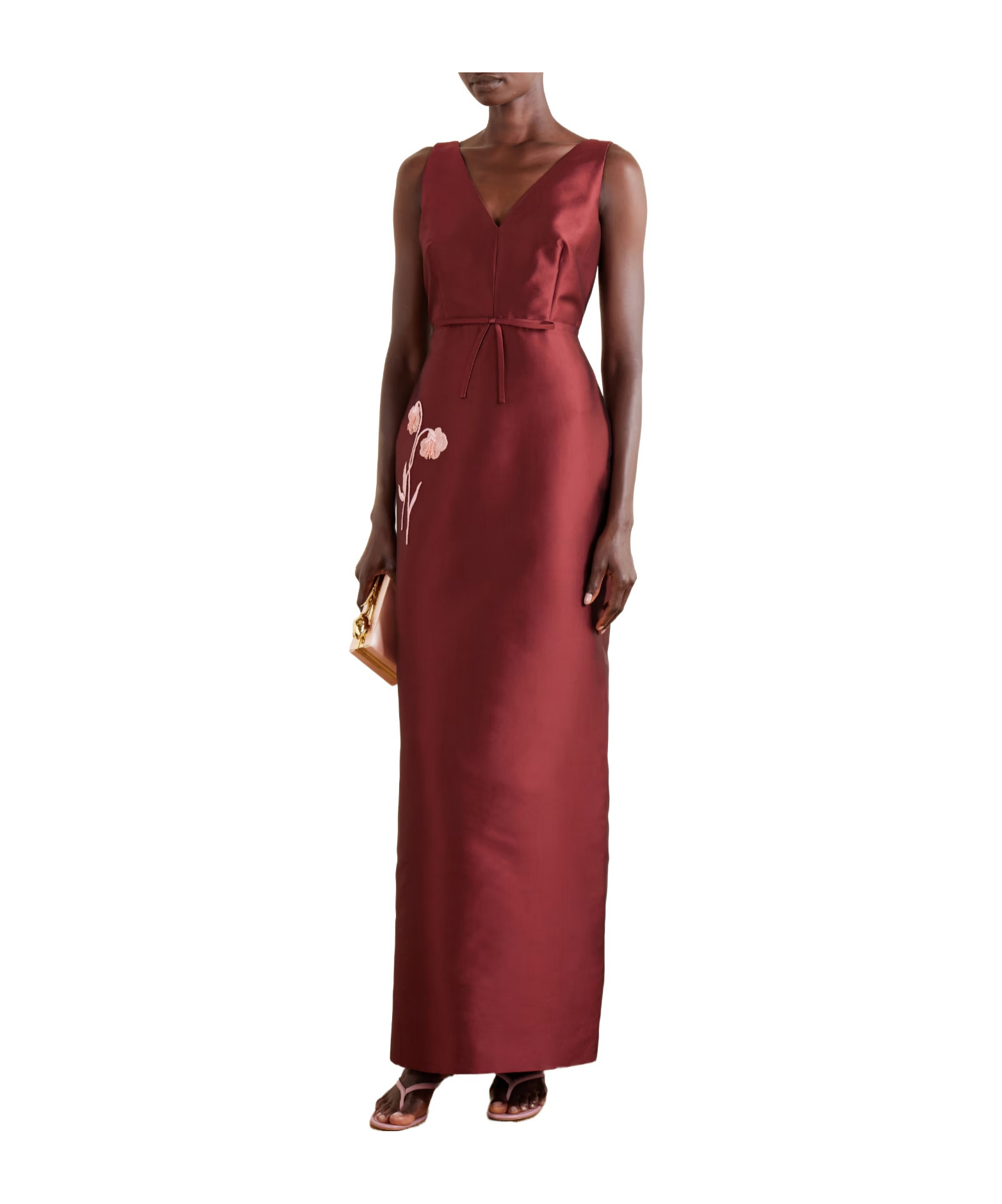 ERDEM Erdem Embroidered Mikado Gown