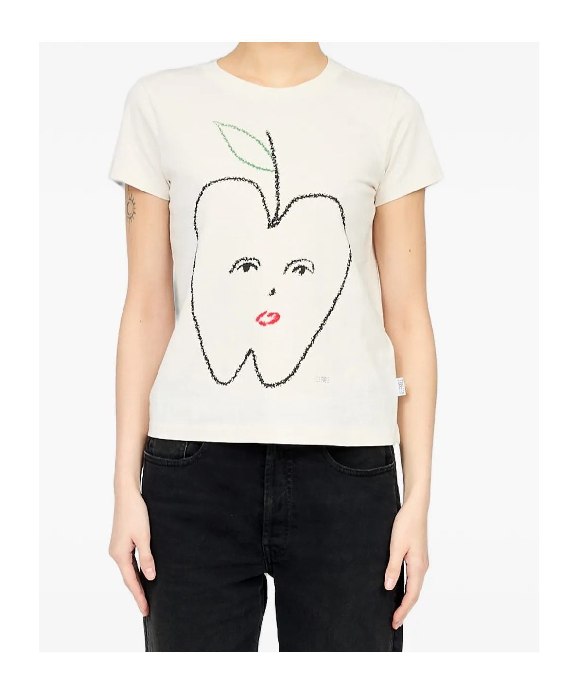 MAISON MARGIELA Mm6 Maison Margiela Apple Print T-Shirt