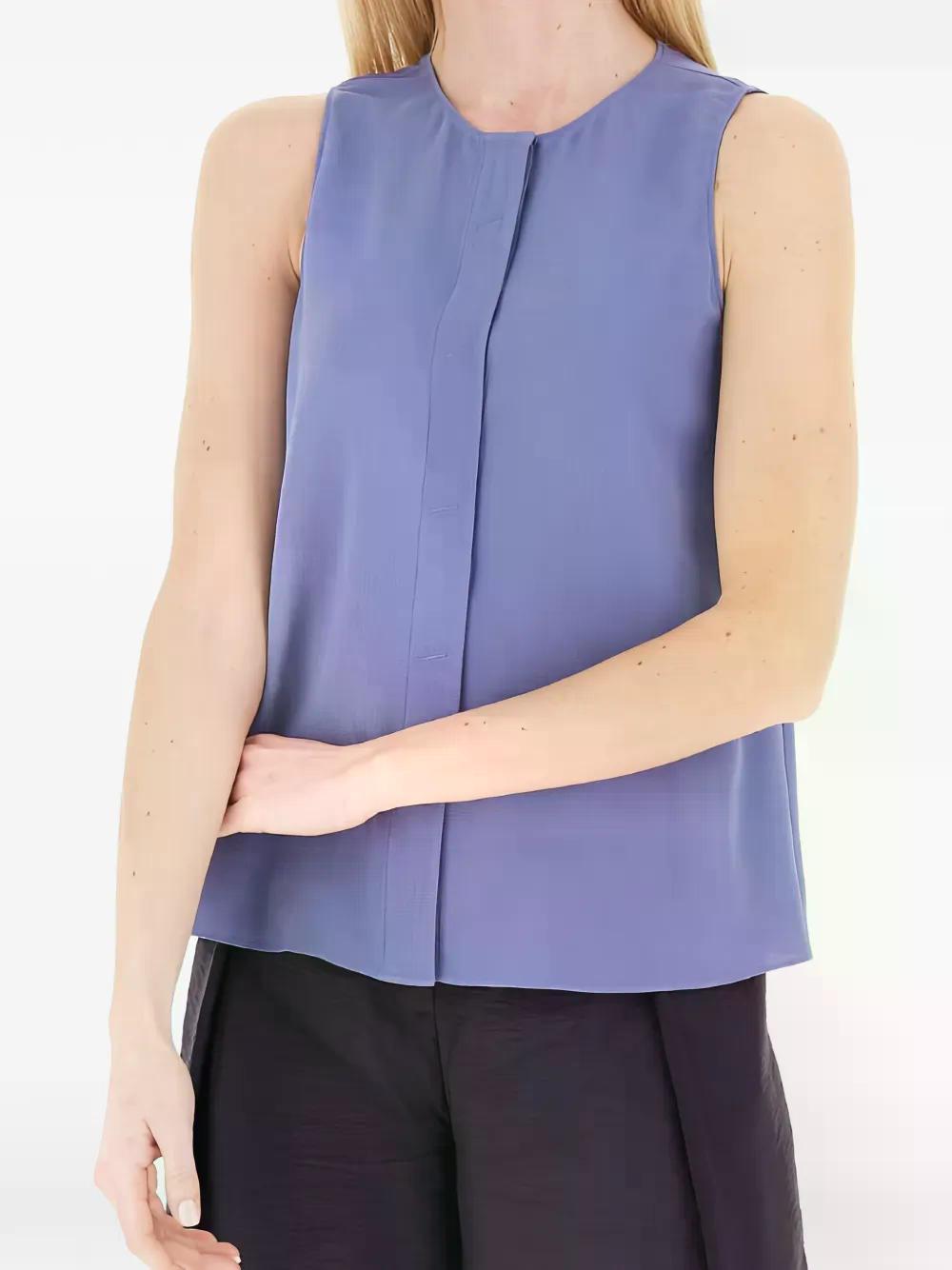 EMPORIO ARMANI Emporio Armani Sleeveless Top with Button Back