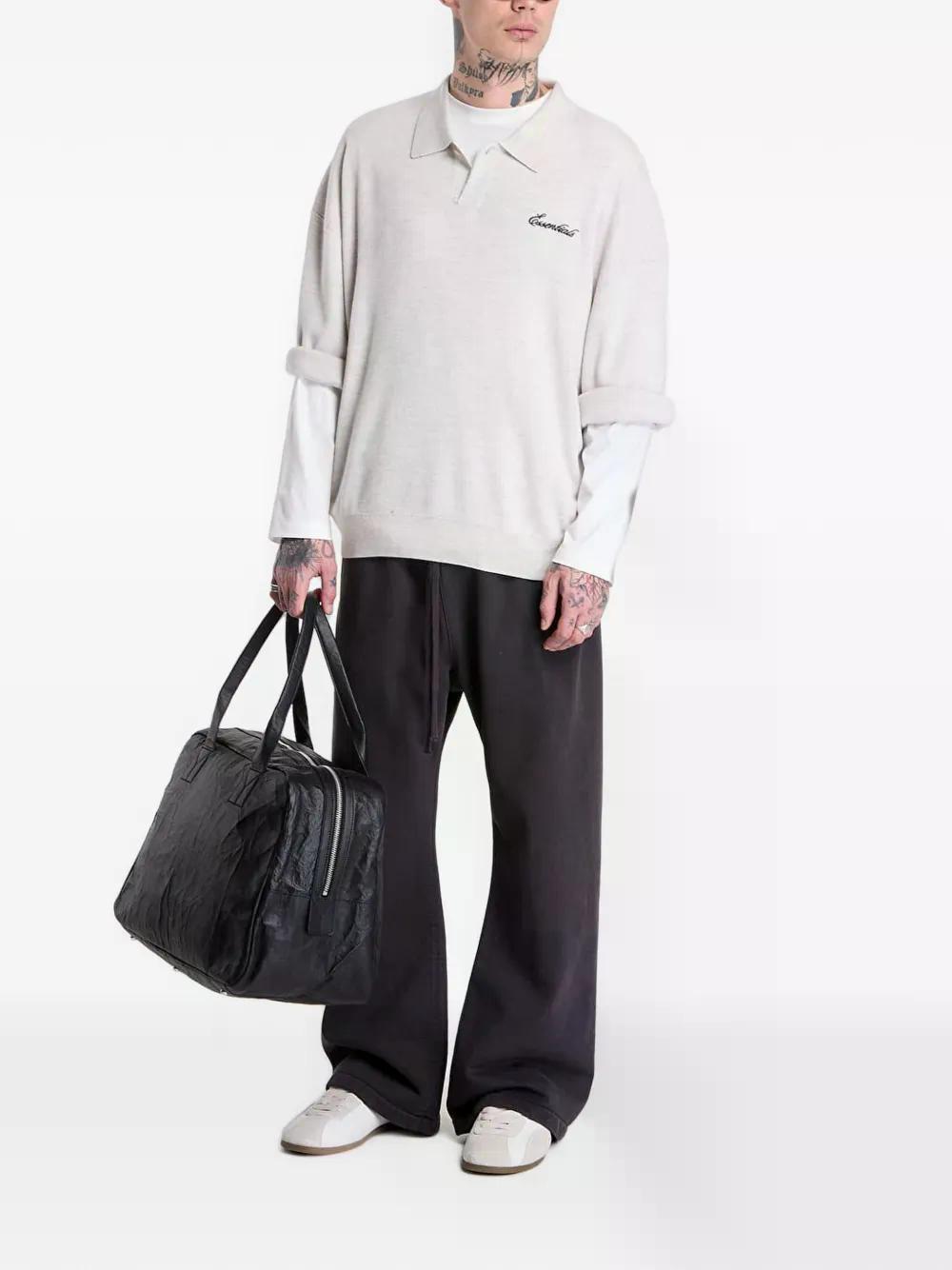 FEAR OF GOD essentials logo-embroidered polo shirt