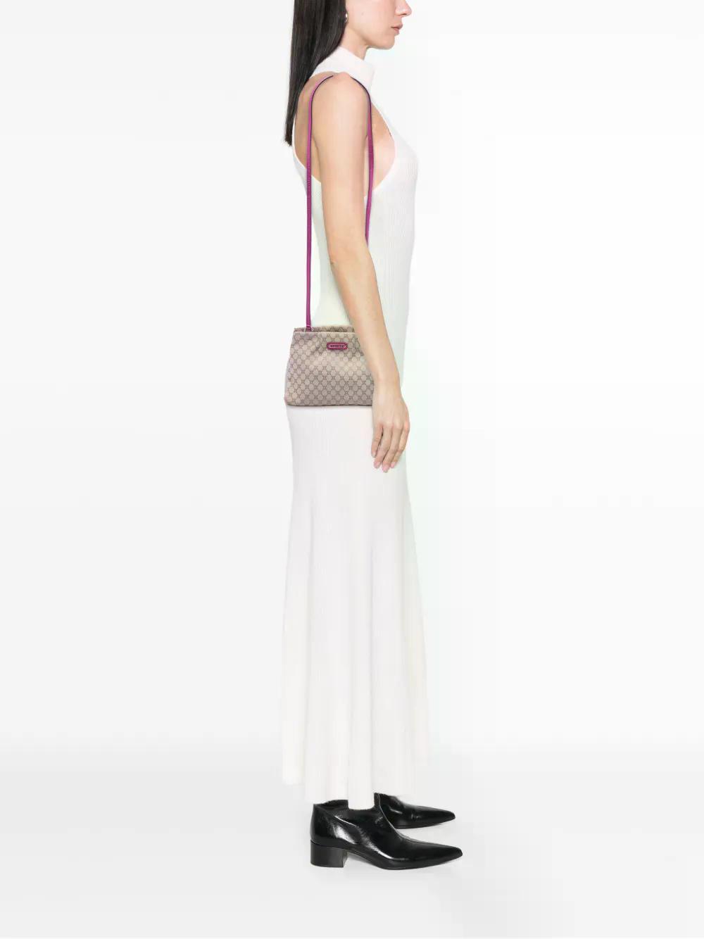 CELINE Celine Macadam Canvas Kisslock Crossbody Bag