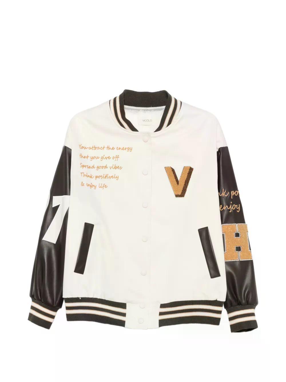 VICOLO VICOLO Patch Detail Varsity Jacket
