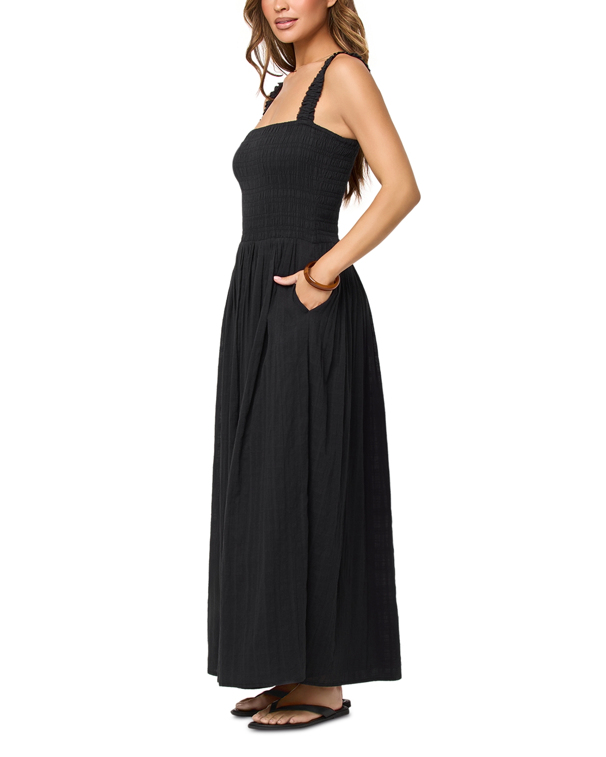 L*SPACE L*Space Gathered Maxi Dress