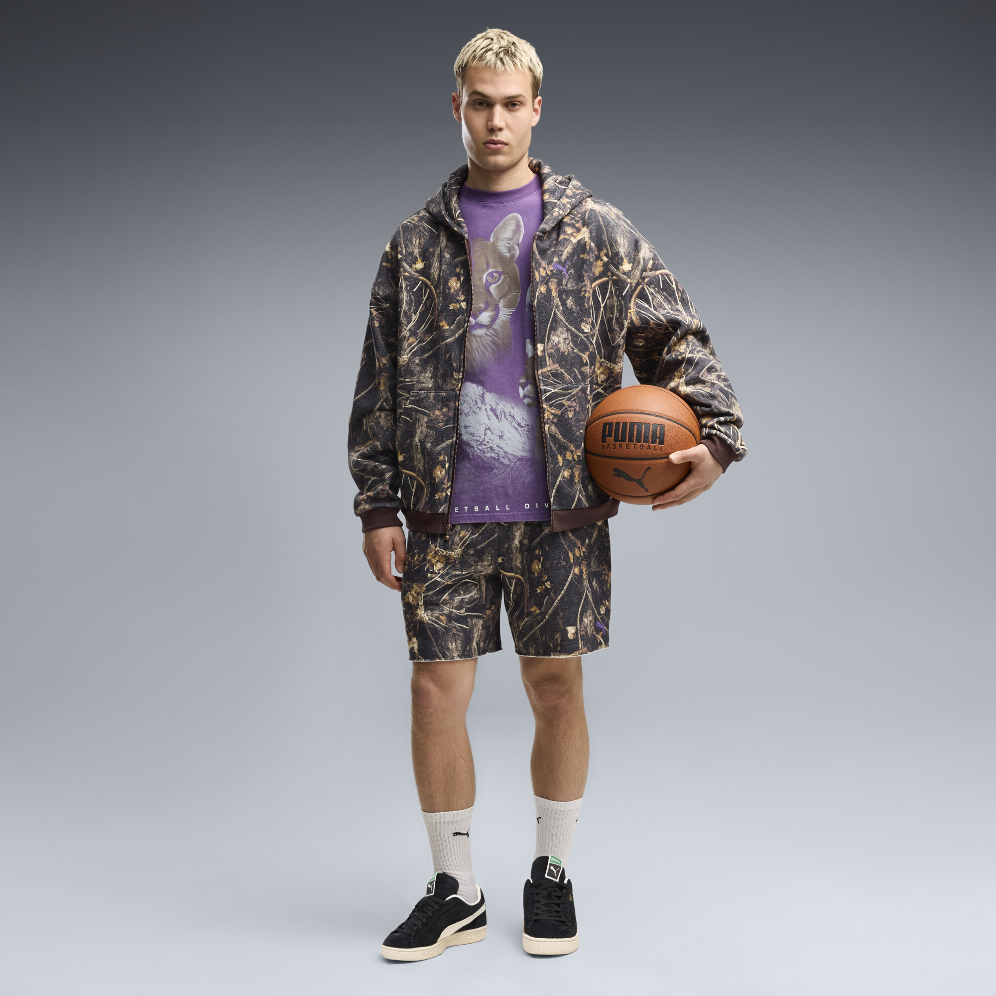 PUMA PUMA Dylan Wildcat Printed Basketball Shorts