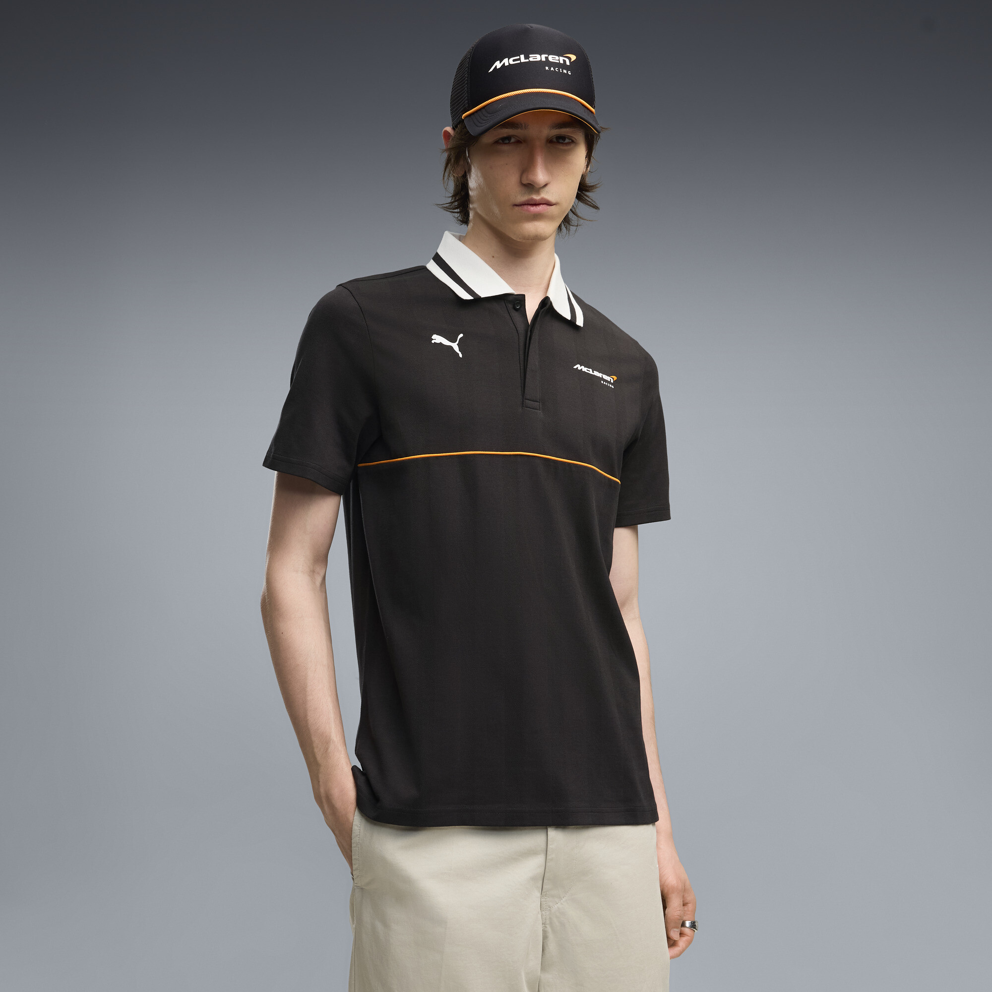 PUMA mclaren racing jacquard polo shirt