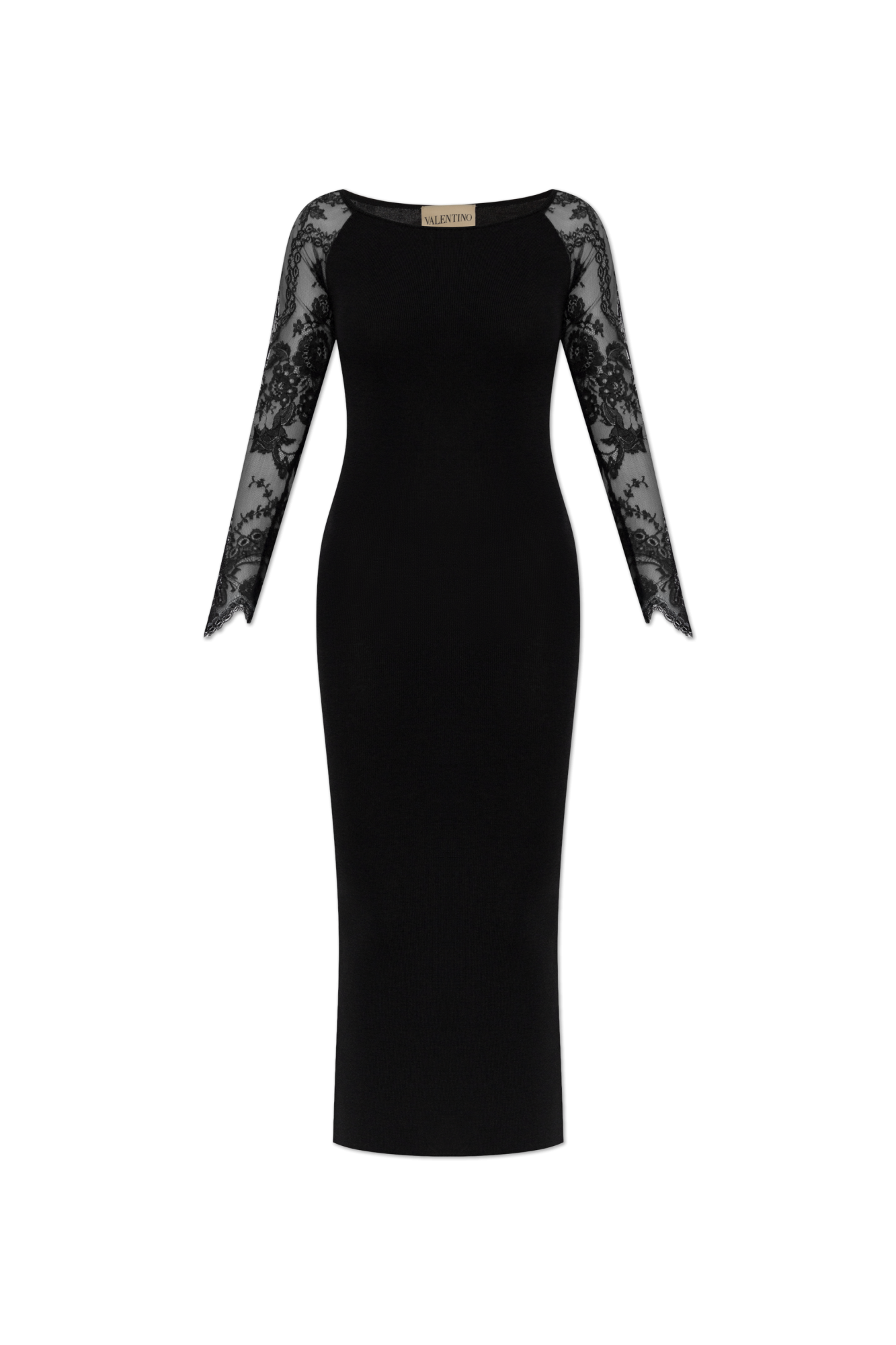 VALENTINO Valentino Garavani Lace Sleeve Pencil Dress