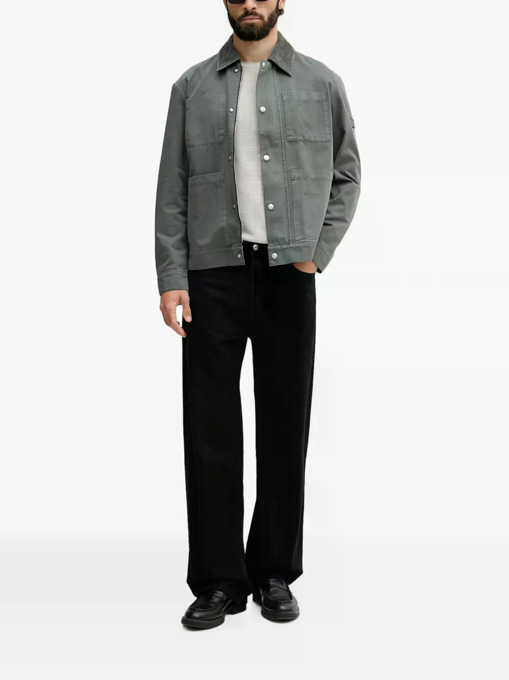 MARC O'POLO Marc O'Polo Green Corduroy Collar Patch Pocket Jacket
