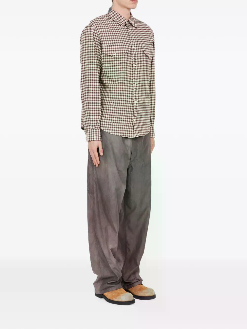MAISON MARGIELA checkered flannel shirt