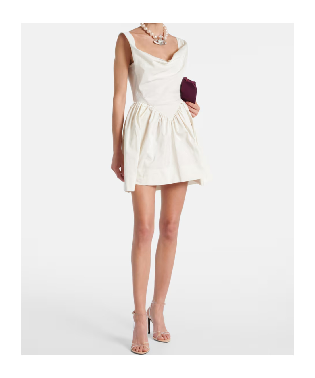 VIVIENNE WESTWOOD Vivienne Westwood Draped Zip Up Mini Dress